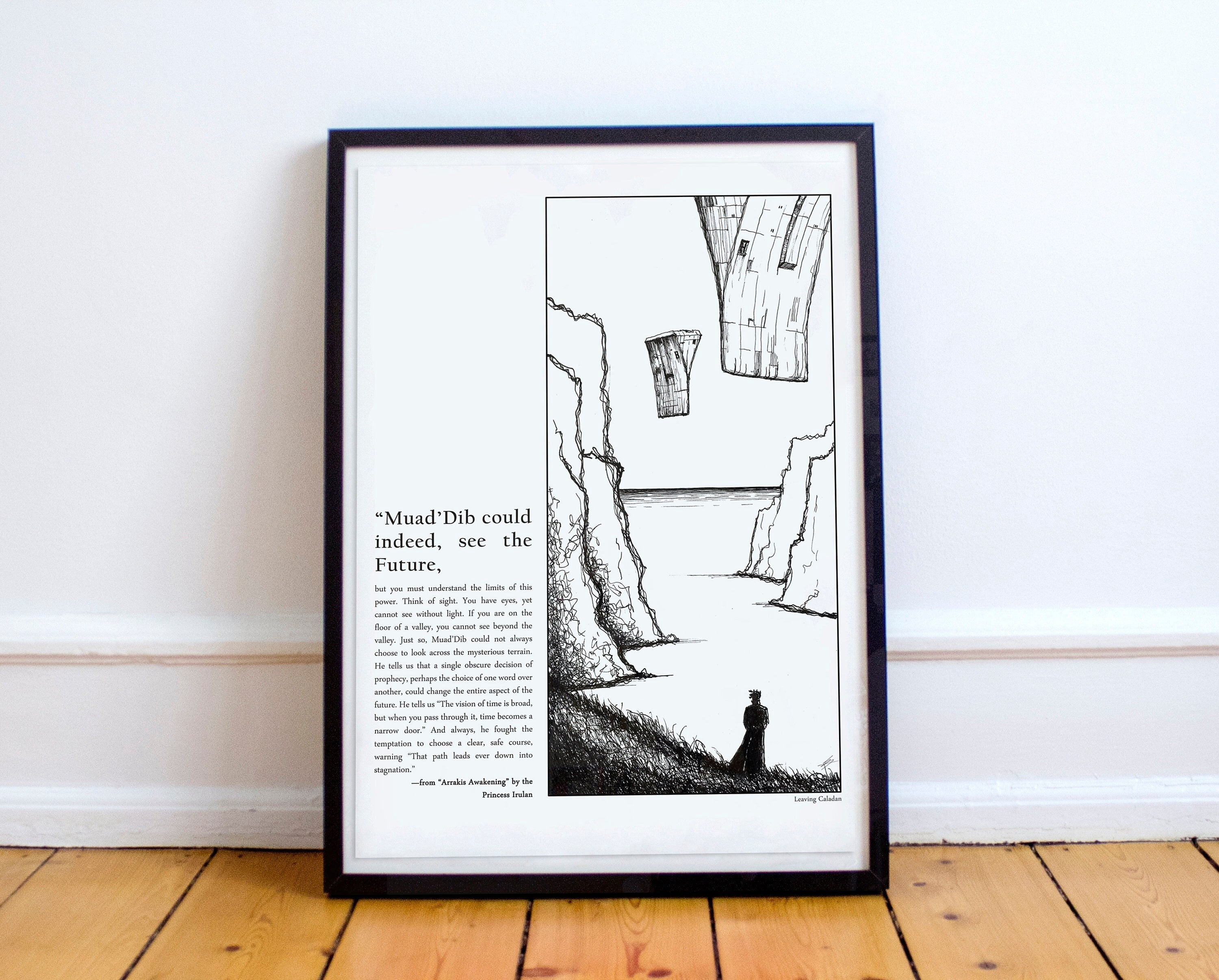 POSTER Paul Muad'Dib - Dune Quote - Dune Fanmade Poster-UNFRAMED ...