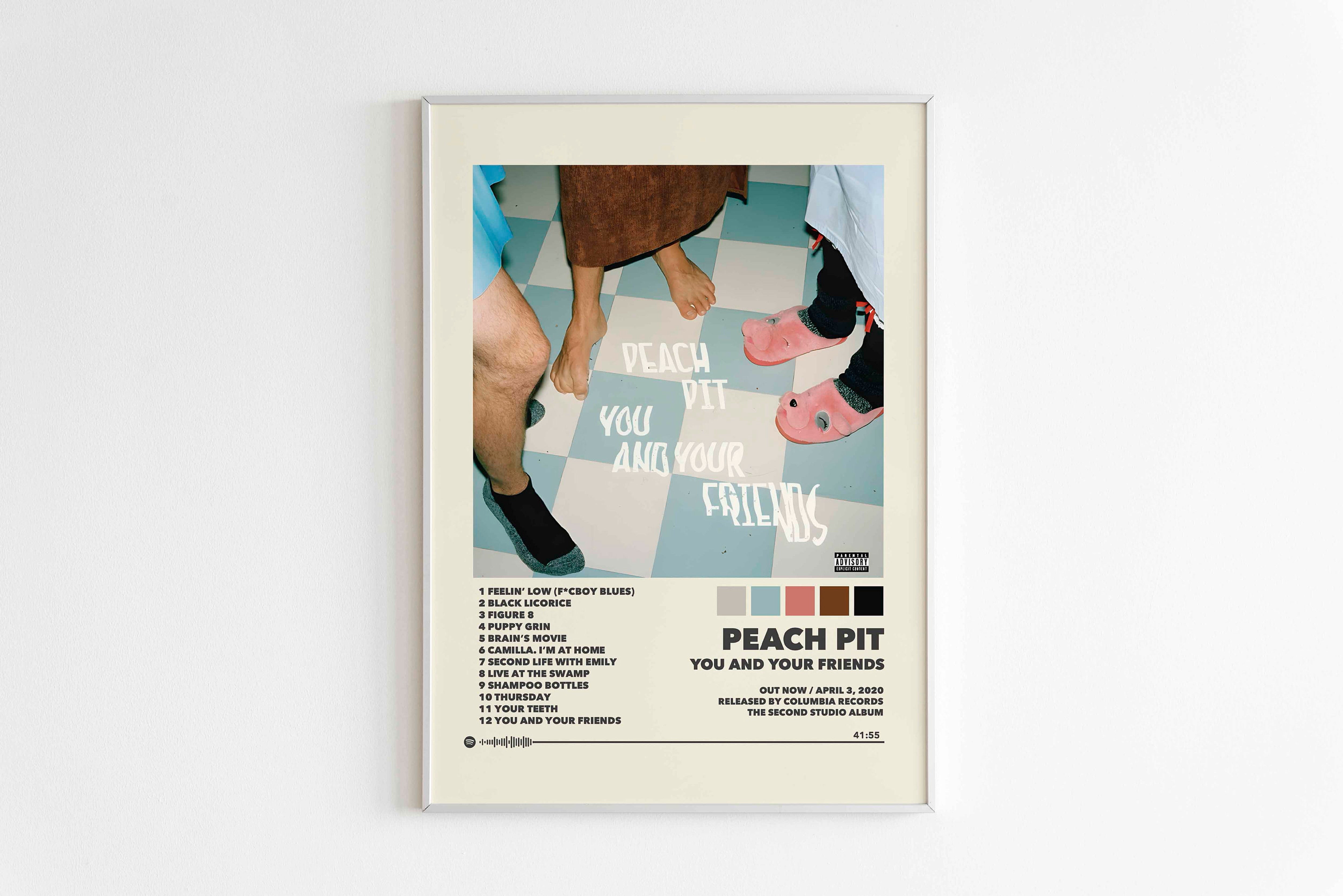 POSTER Peach Pit Posters, You and Your Friends Poster, Peach Pit, Album ...