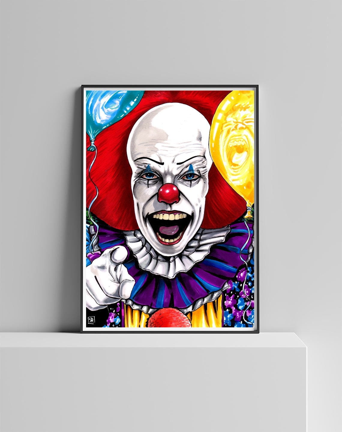 POSTER Pennywise The Clown Poster - Stephen King IT - Artwork by Sam ...