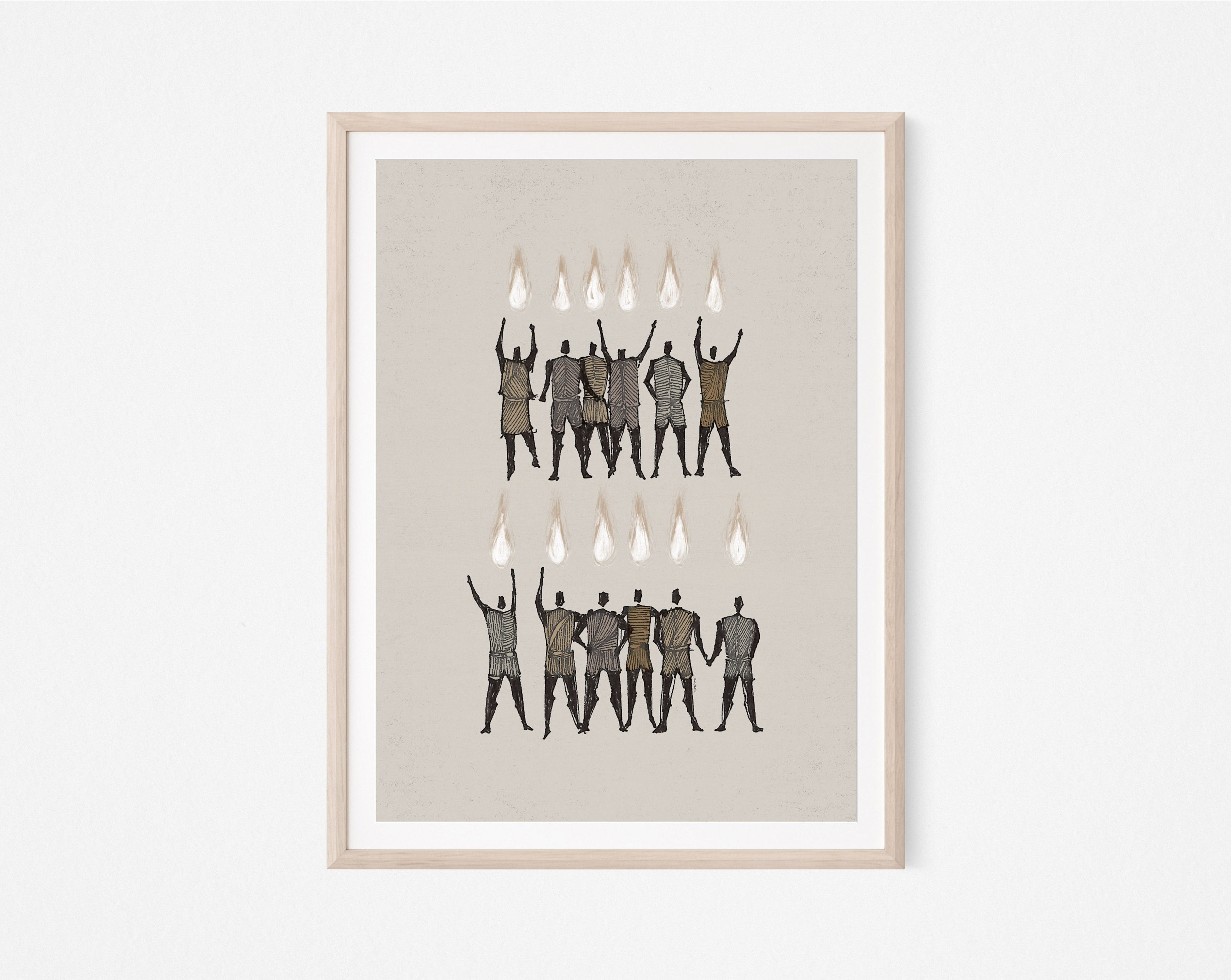 POSTER Pentecost Bible Art, PRINT!, Holy Spirit Print, Tongues of Fire ...