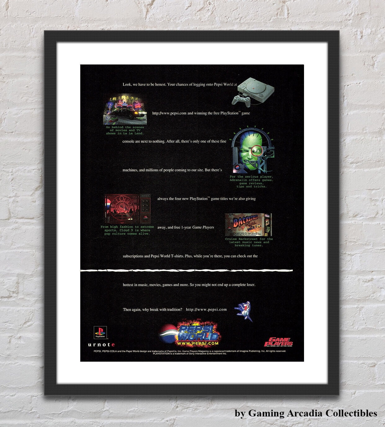 POSTER Pepsi World Playstation PS1 Poster-24x36-UNFRAMED - Walmart.com