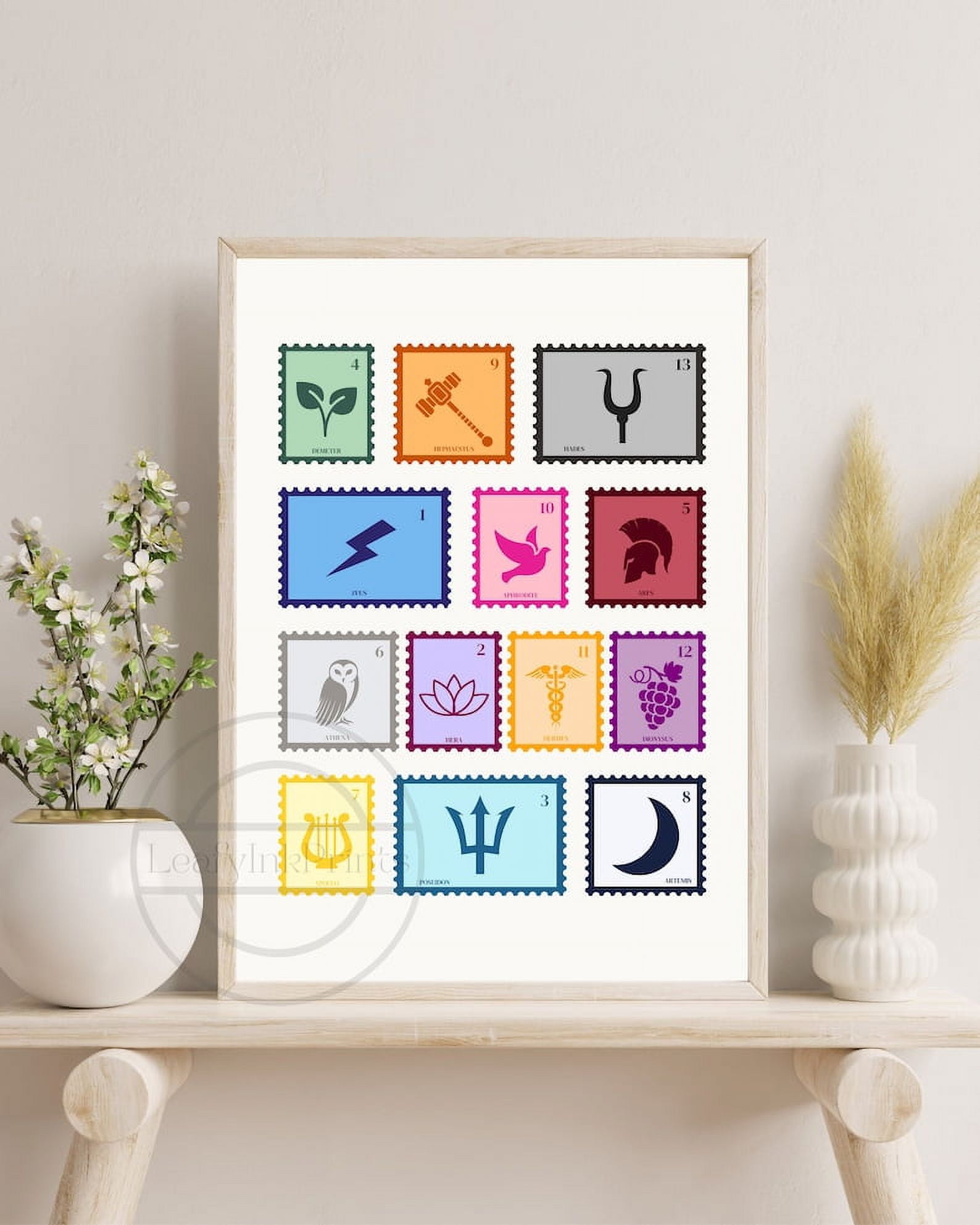 POSTER Percy Jackson & the Olympians Poster | Cabins of the Gods | The ...