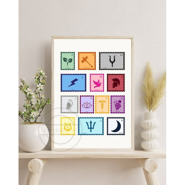 POSTER Percy Jackson & the Olympians Poster | Cabins of the Gods | The ...