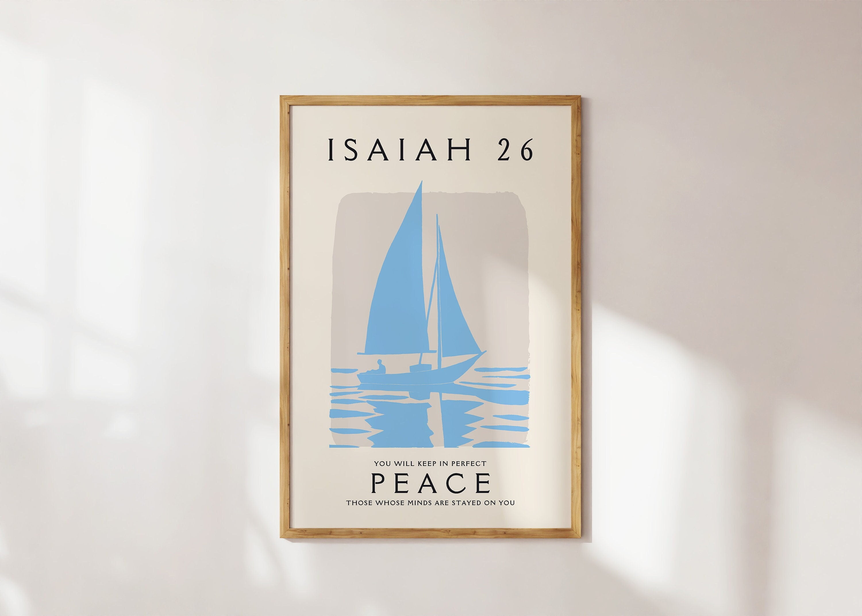 POSTER Perfect Peace, Matisse Print, Minimalist Modern Christian Poster ...