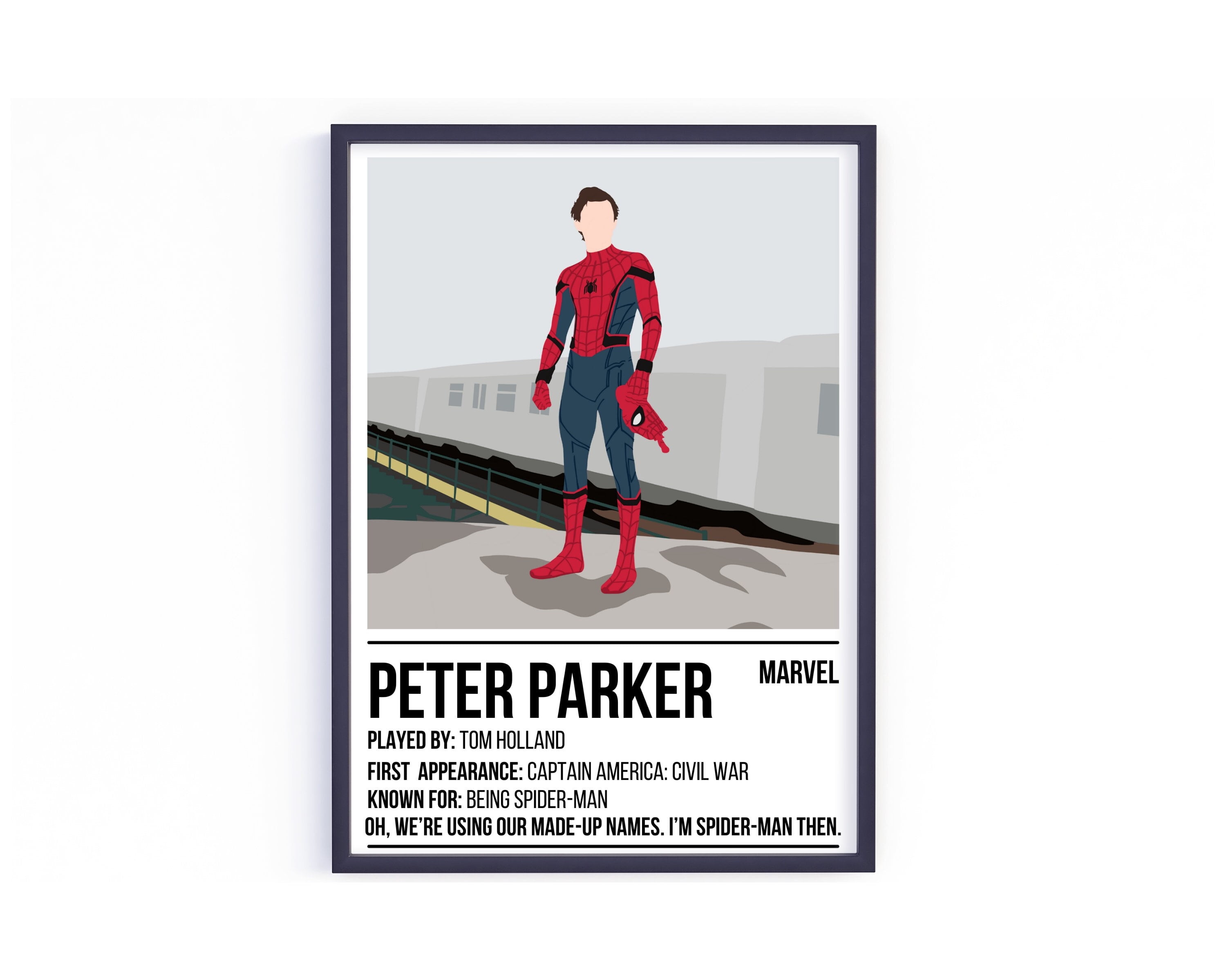 POSTER Peter Parker Character Poster - Movie Poster/Spider Man Poster ...