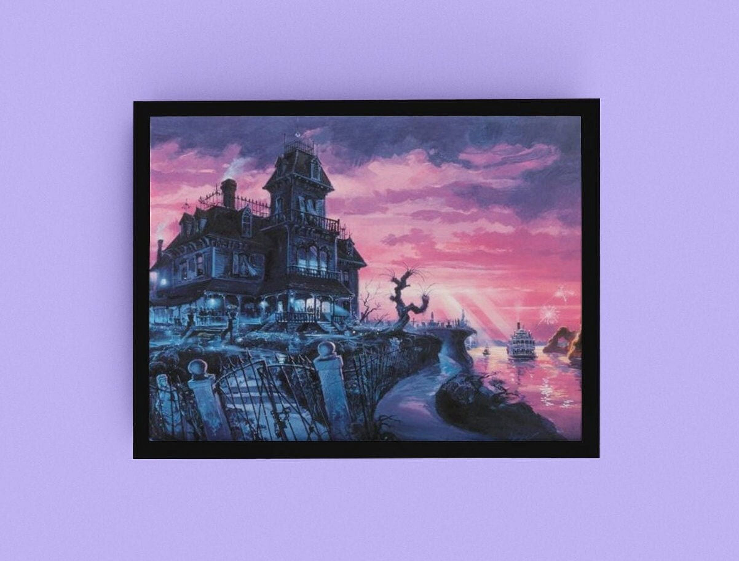POSTER Phantom Manor Print Landscape - Disneyland Paris Print, Paris ...