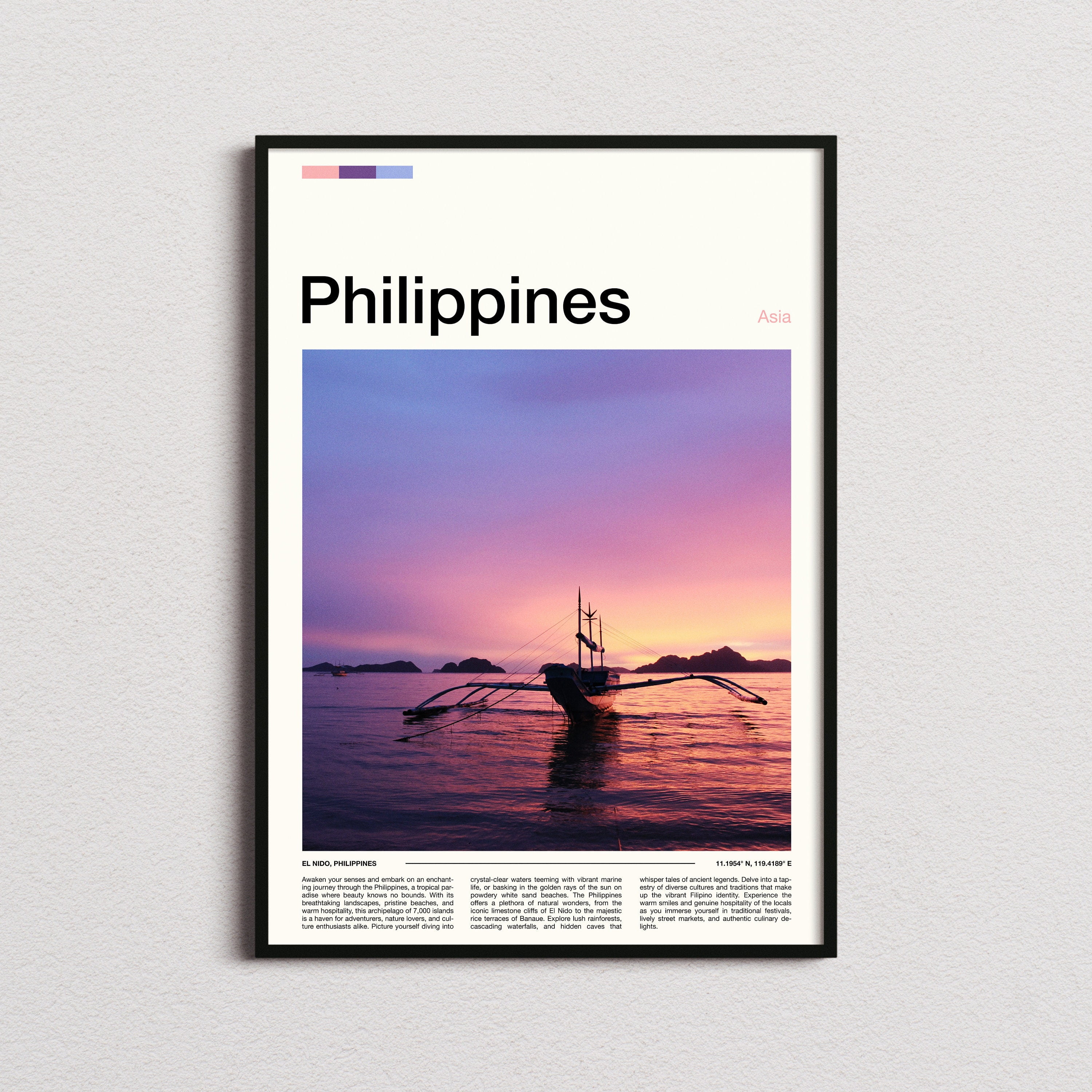 POSTER Philippines Print, Philippines Poster, Philippines Wall Art ...