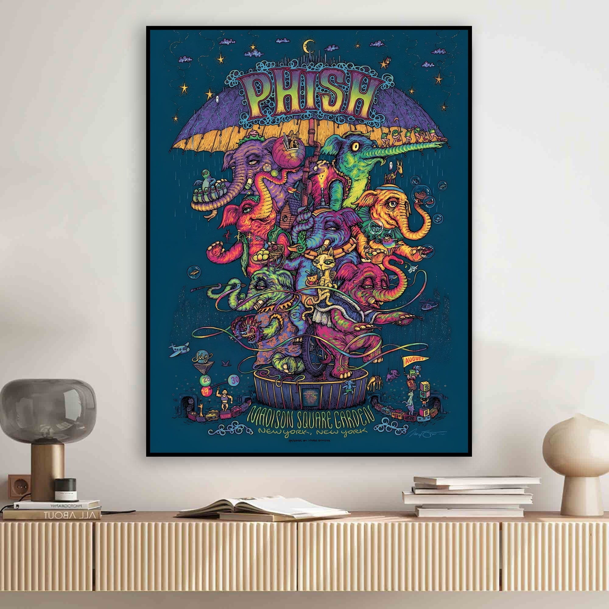 POSTER Phish Madison Square Garden Poster, Phish New York NY Tour July ...