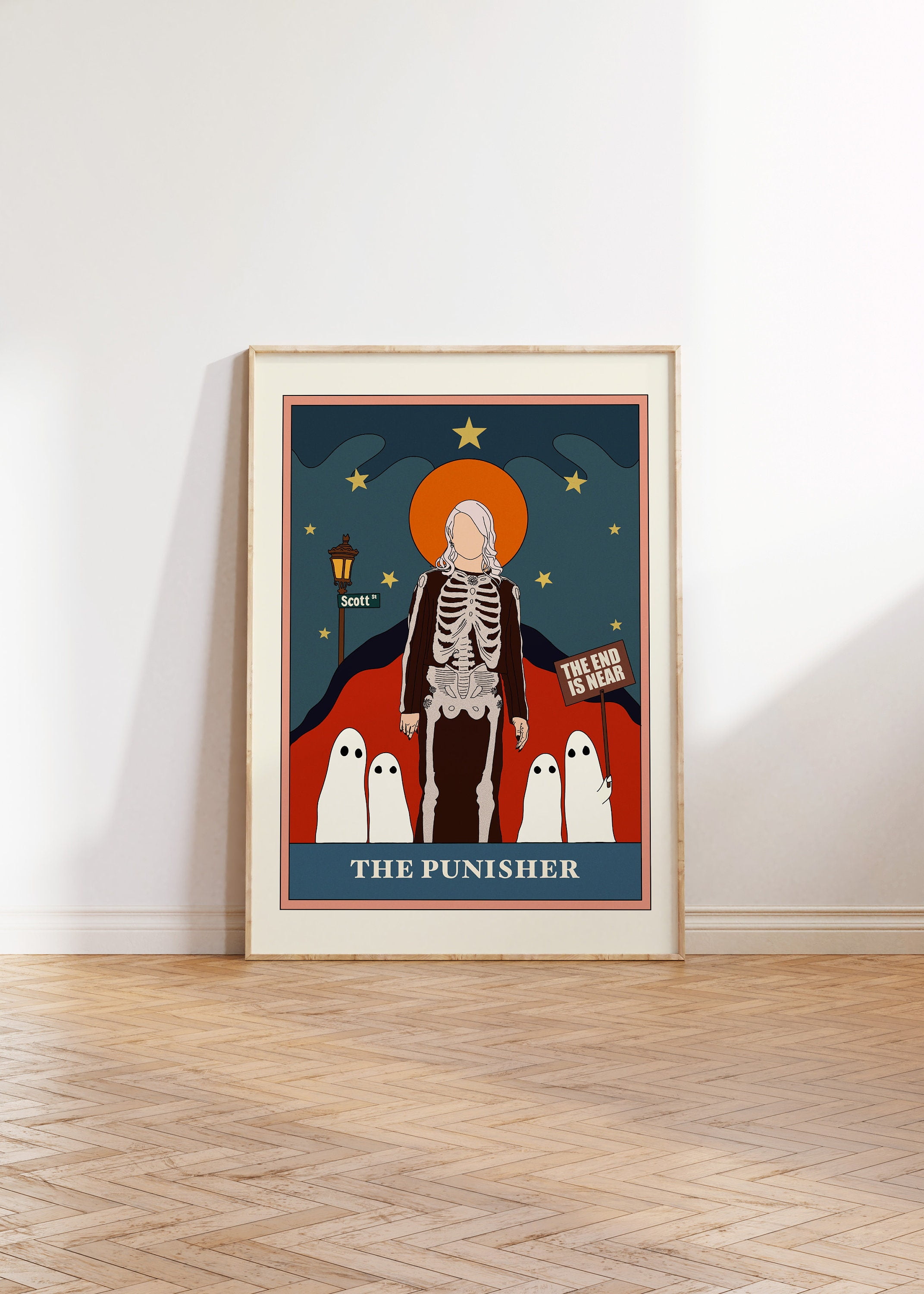 POSTER Phoebe The Punisher Tarot Card Art Print | Music Prints | Wall ...
