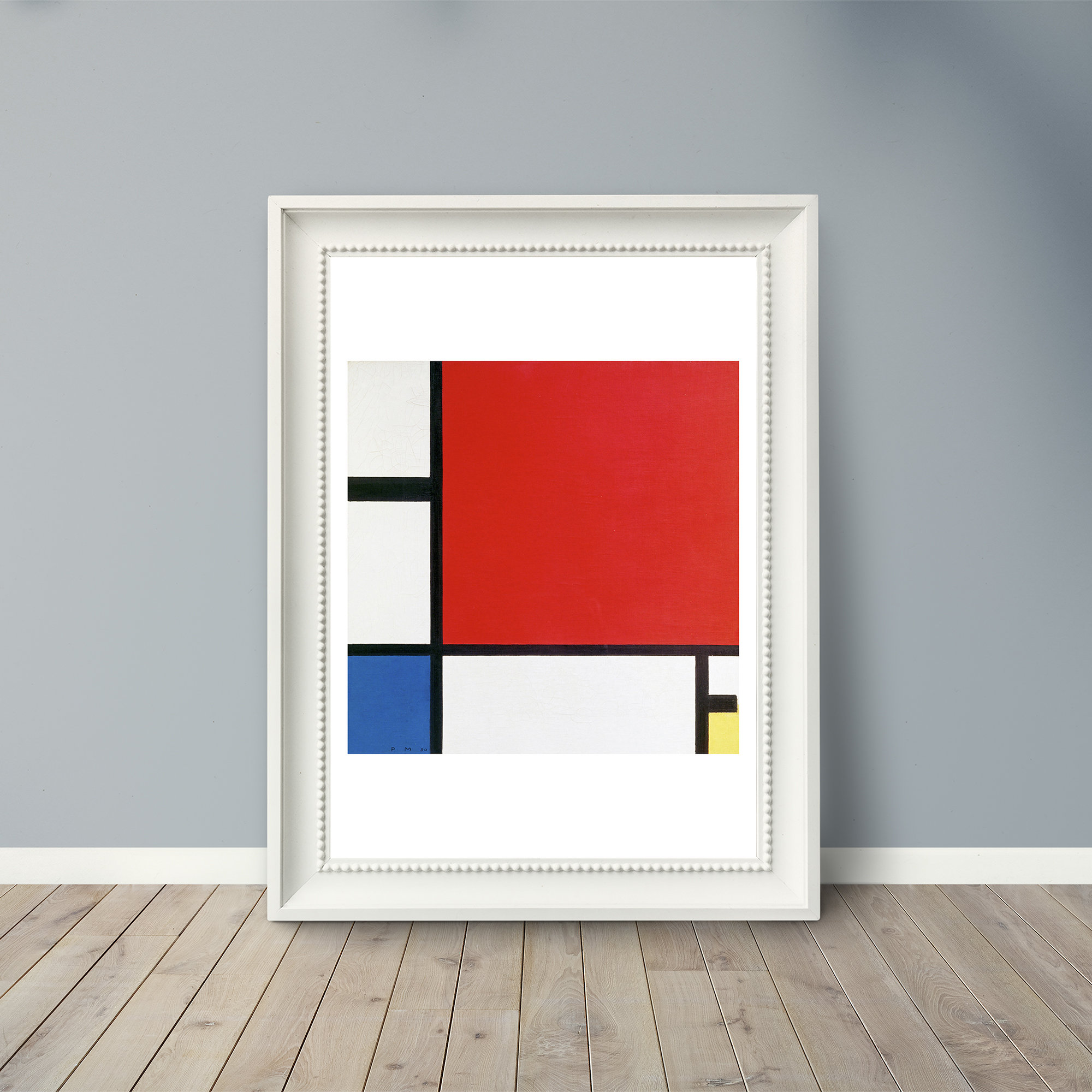 POSTER Piet Mondrian - Red, Blue, and Yellow - 1930 - Famous Paintings ...