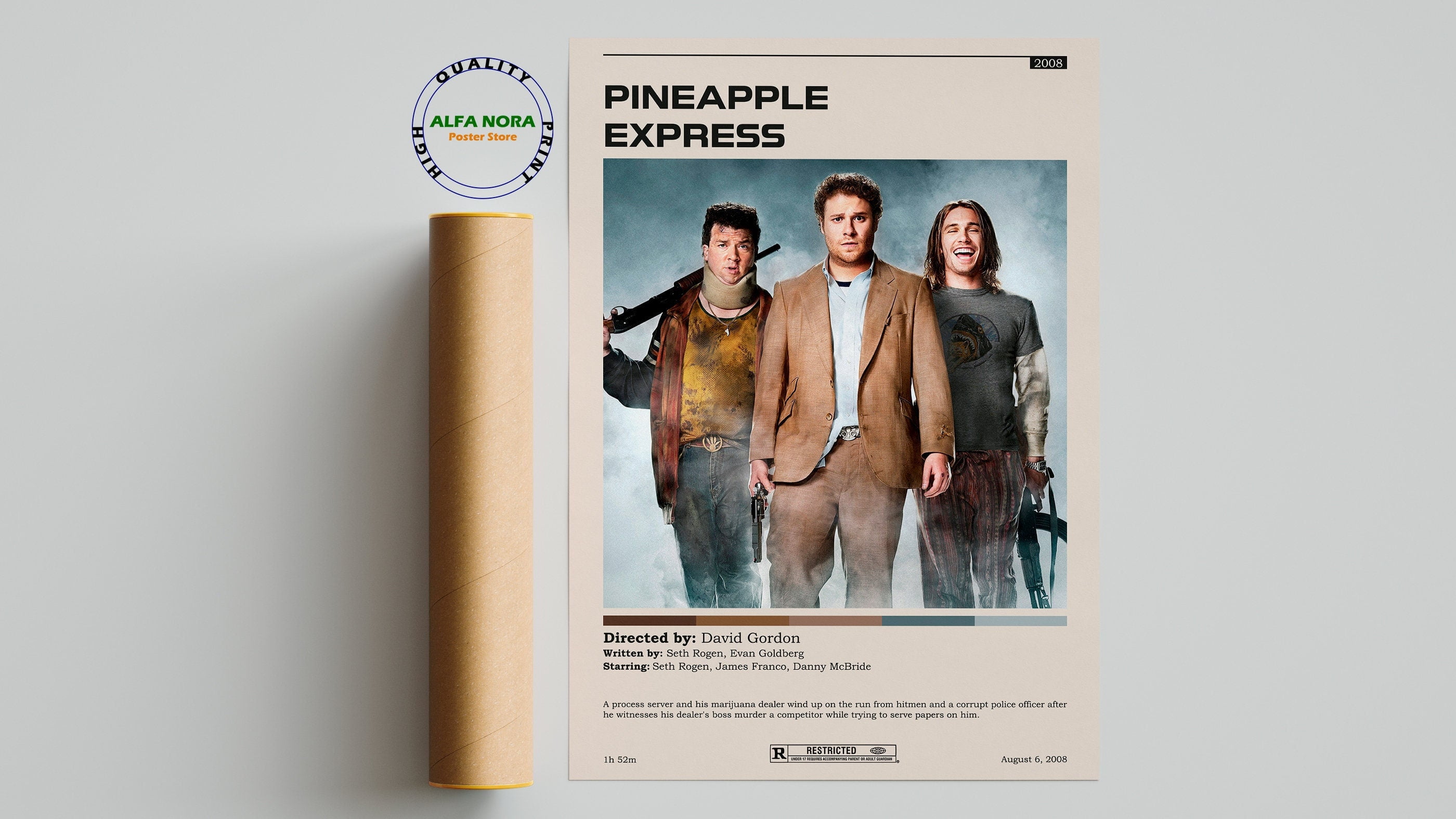 POSTER Pineapple Express / Pineapple Express Poster / Vintage Retro Art Print / Wall Art Print ...
