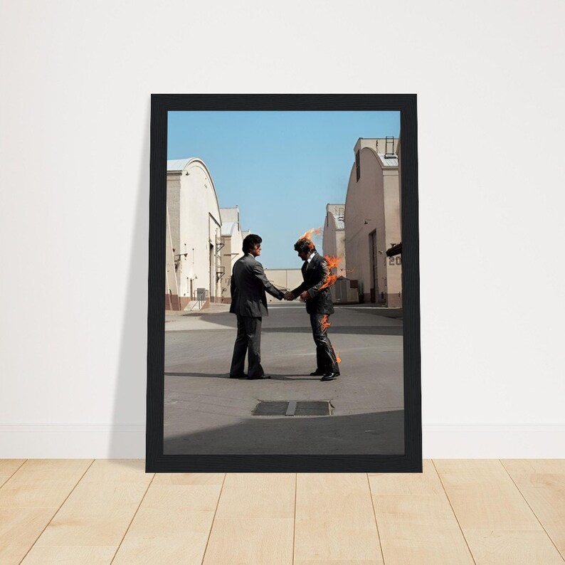 POSTER Pink Floyd Rock Music Wish You Were Here Album Cover | A4 A3 A2 A1 Poster Print | Wall ...