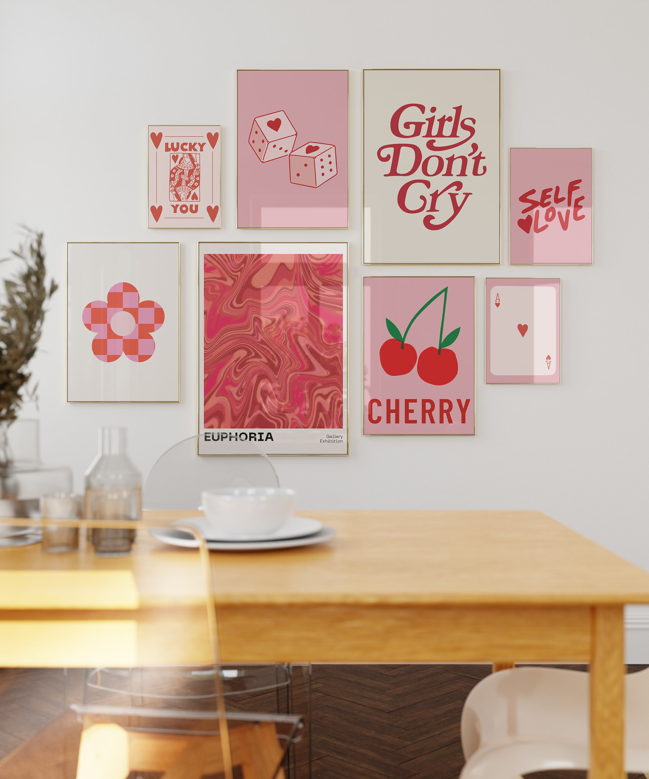 POSTER Pink Retro Wall Art PRINTABLE Trendy Wall Art 70s Wall Art Aesthetic Room Decor Self Love ...