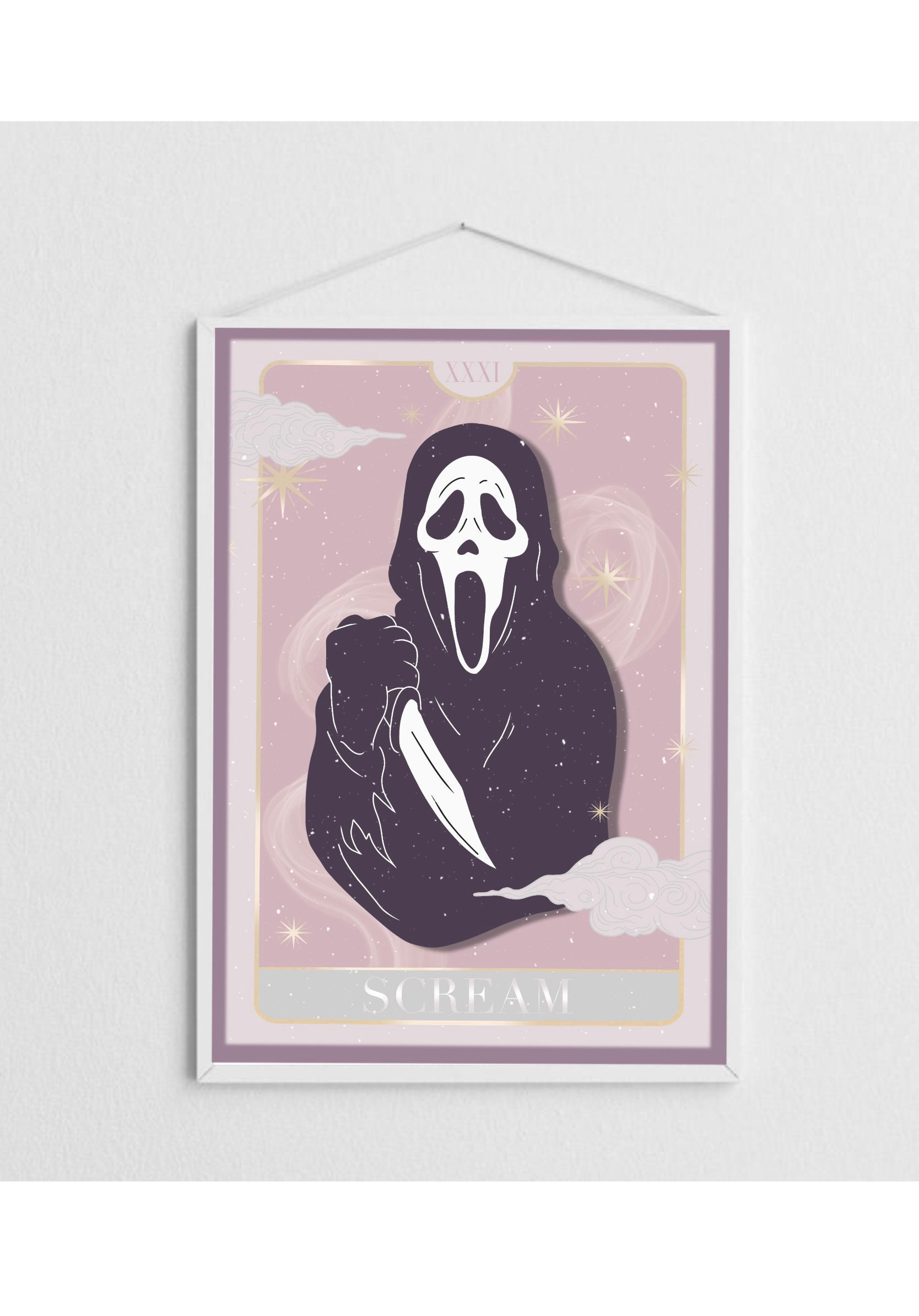 POSTER Pink Scream Print, Cult Classic Print, Halloween Poster ...
