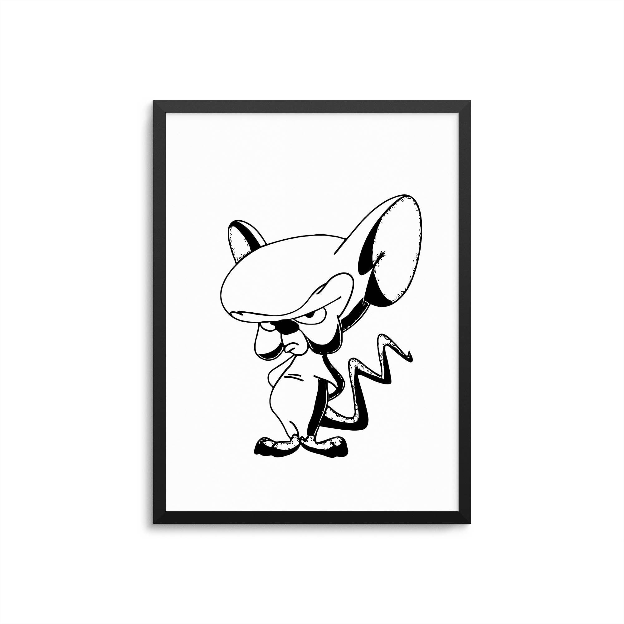 POSTER Pinky And The Brain Cartoon Poster - 90s TV Show Art-UNFRAMED ...