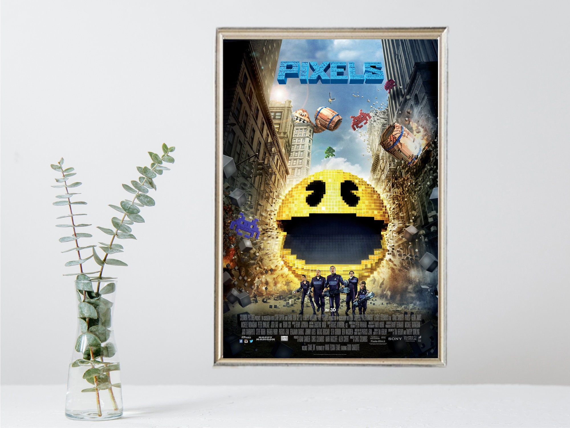 POSTER Pixels Movie Poster- Vintage Movie Poster - Limited Edition ...