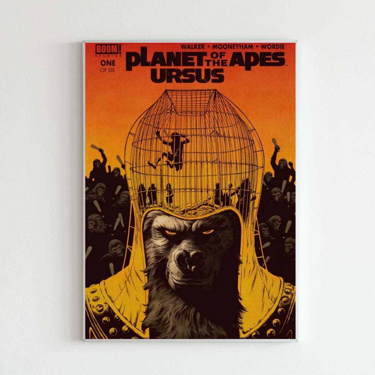 POSTER Planet of the Apes Retro Poster, Apes Wall Art, Sci-Fi Film ...