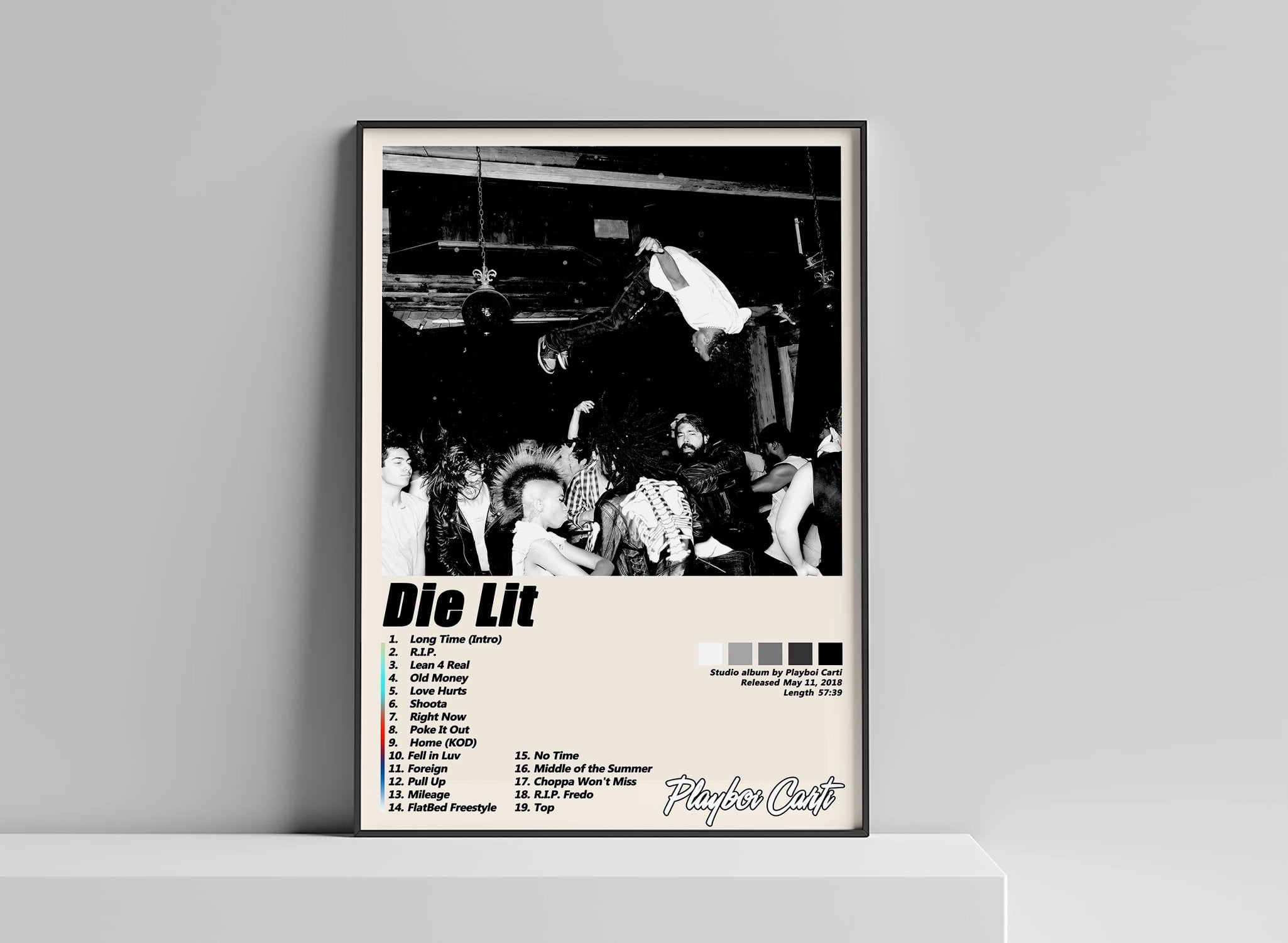 POSTER Playboi Carti - Die Lit Album Cover Poster | Wall Art Prints ...
