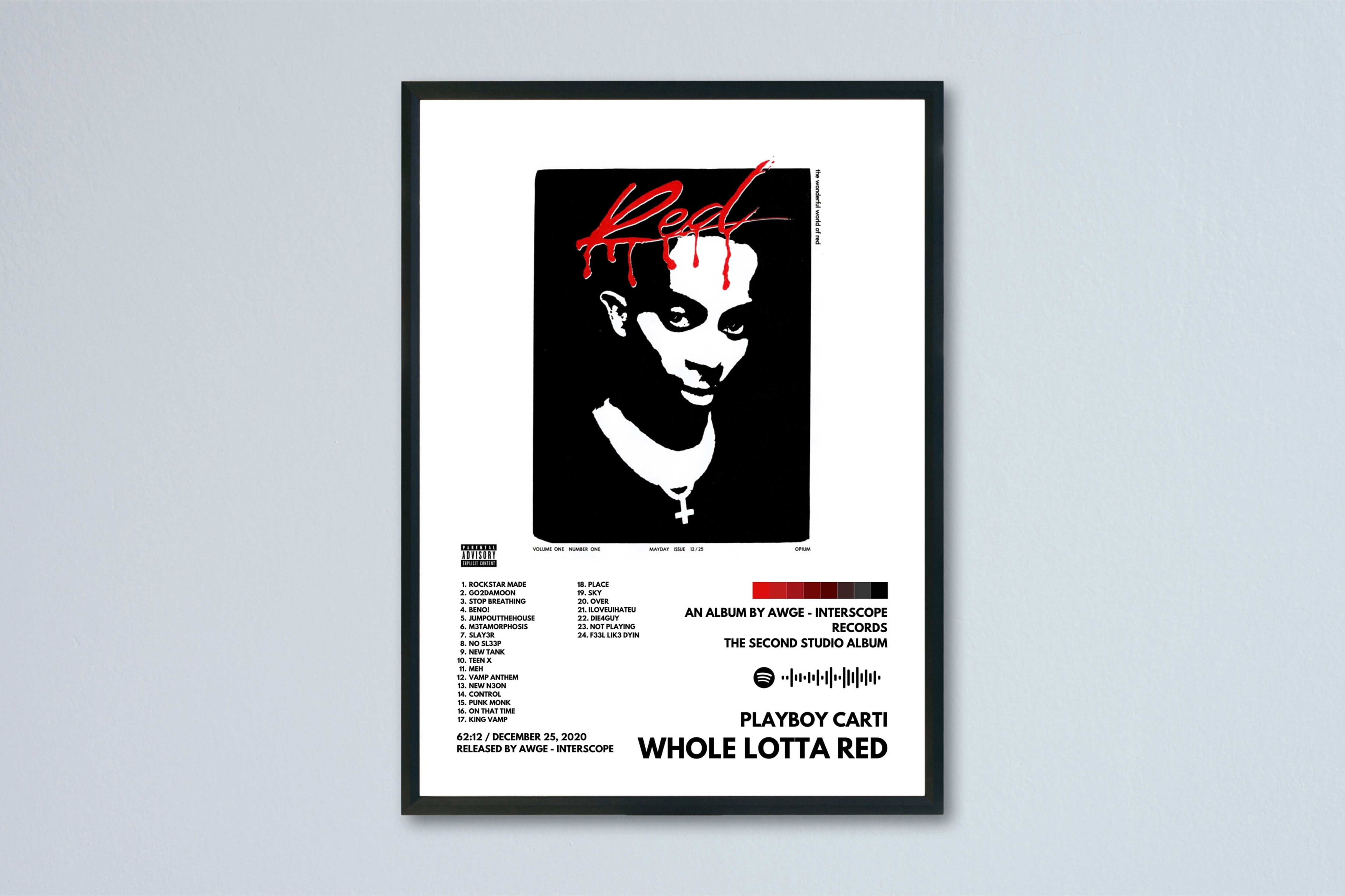 Red Album Cover Playboi Carti | Playboi Carti Logo – CAEQVO