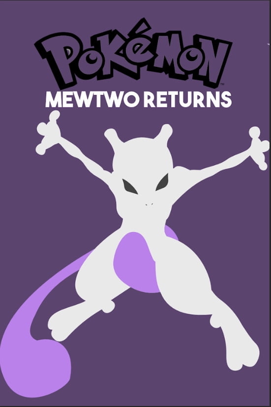 POSTER Pokémon: Mewtwo Returns 2001 Poster- Animated Adventure Mewtwo ...