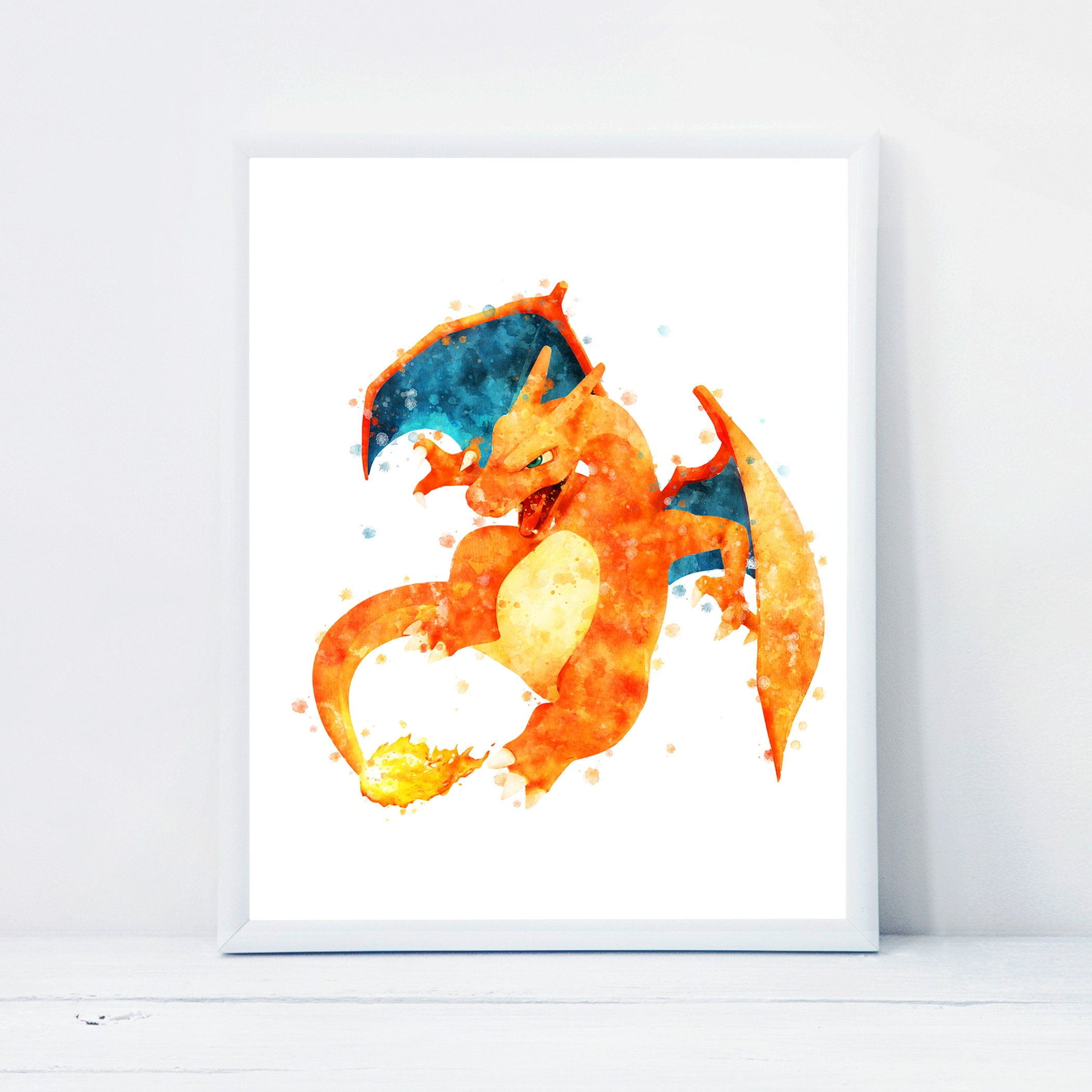 POSTER Pokemon Charizard Print Pokemon poster Charizard Watercolor ...