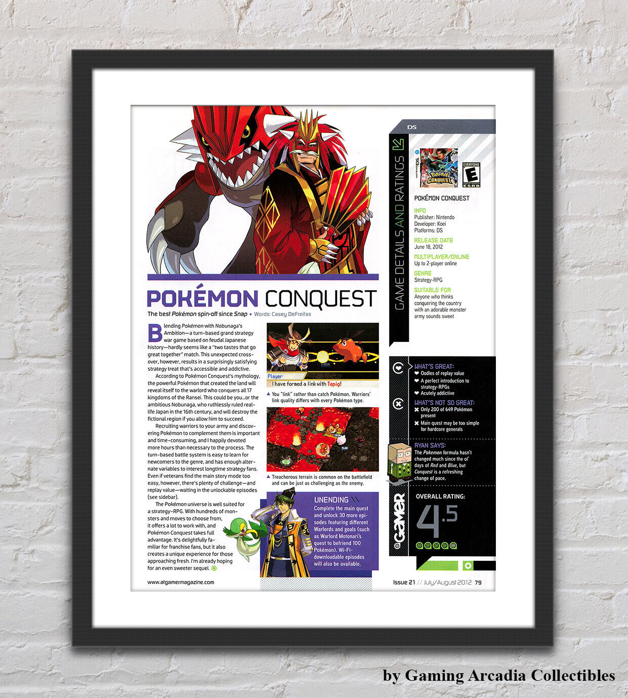 POSTER Pokemon Conquest Nintendo 3DS Poster-8x12-UNFRAMED - Walmart.com