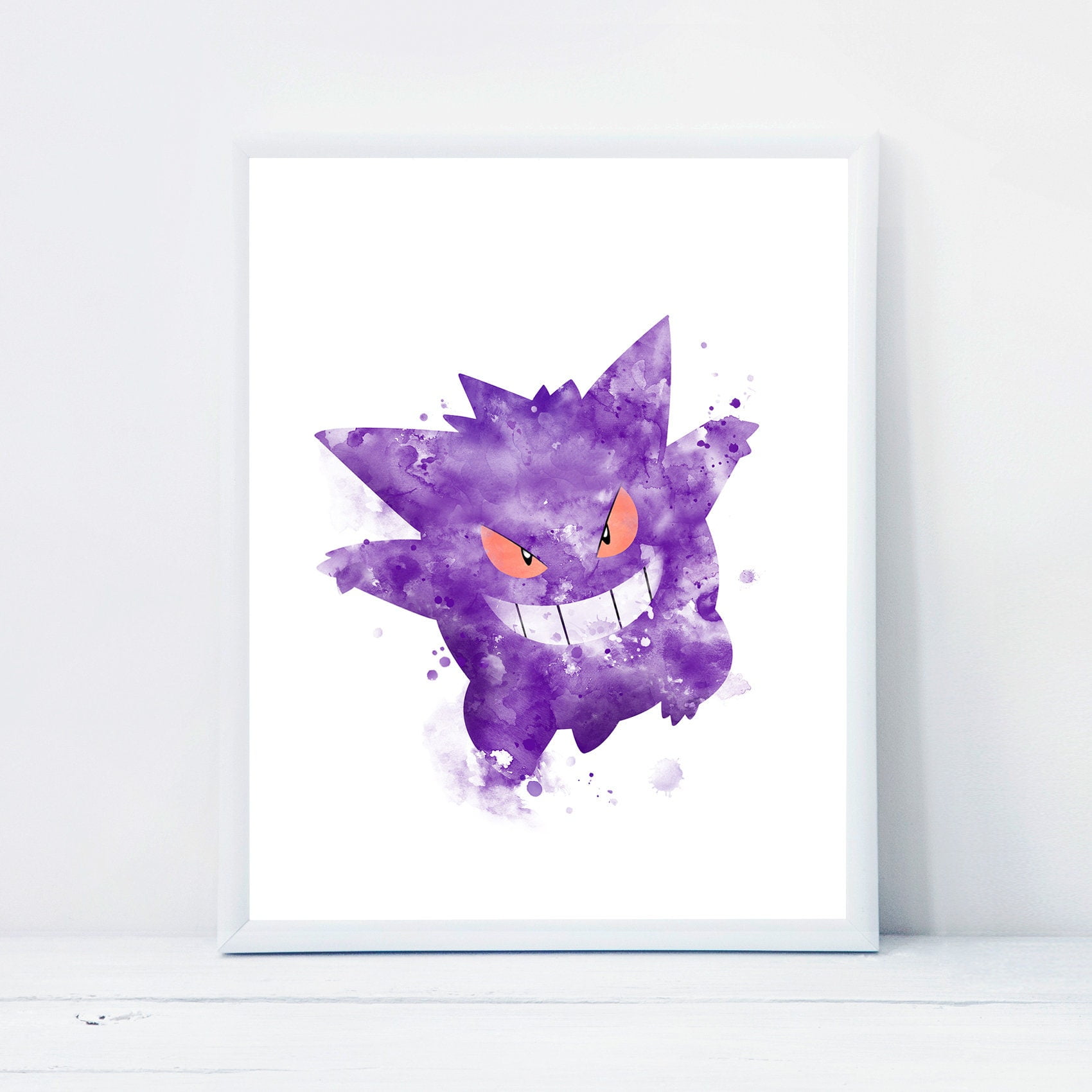 POSTER Pokemon Gengar Print Pokemon Art Pokemon Go Printable Pokemon ...