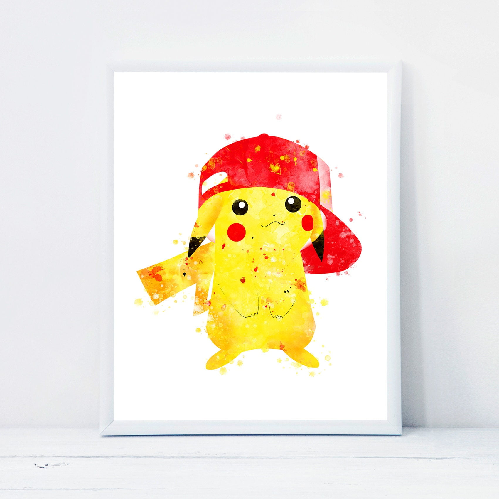 POSTER Pokemon Pikachu Print Pikachu Watercolor Pokemon Art Pikachu ...