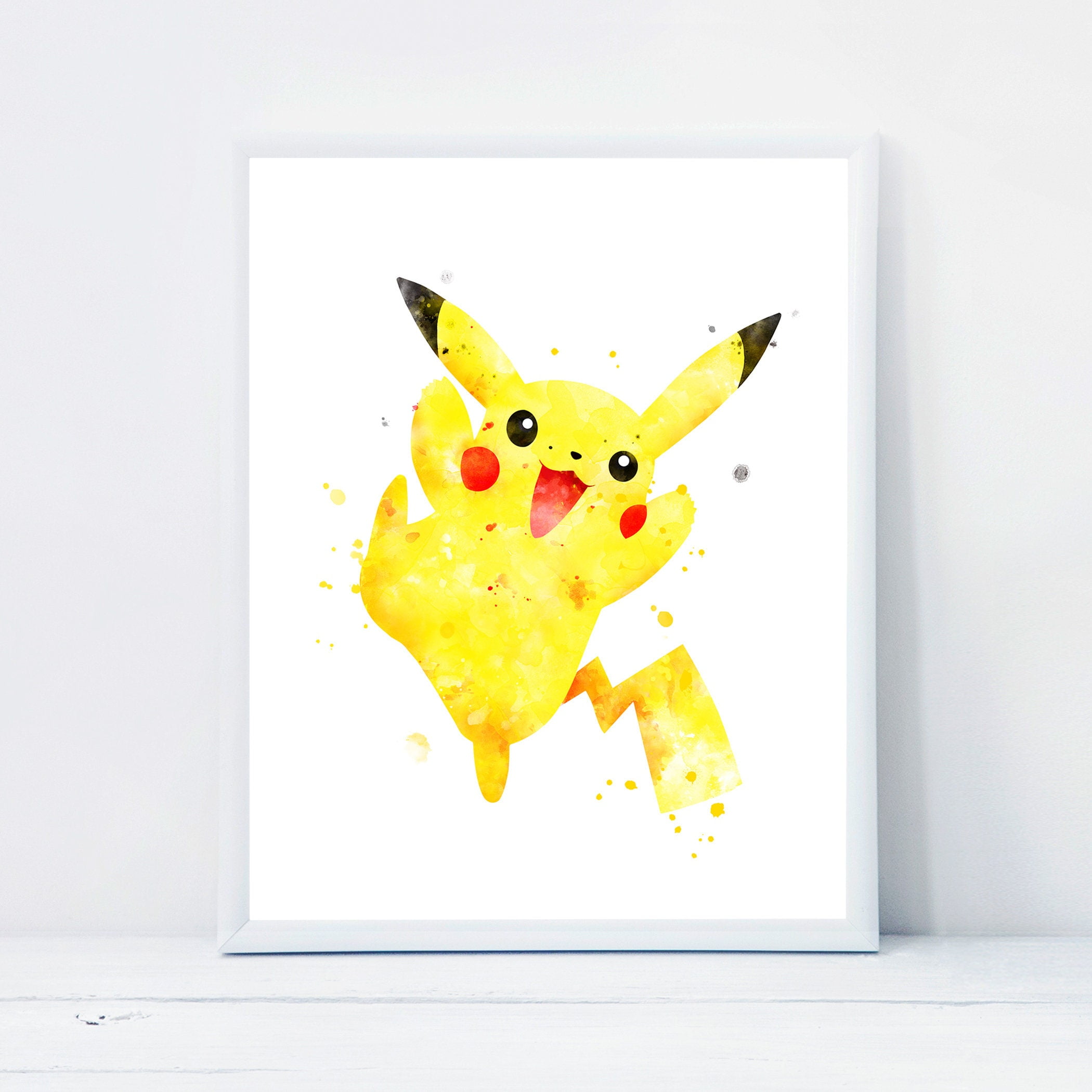 POSTER Pokemon Pikachu Print Pokemon Poster Pikachu Watercolor ...