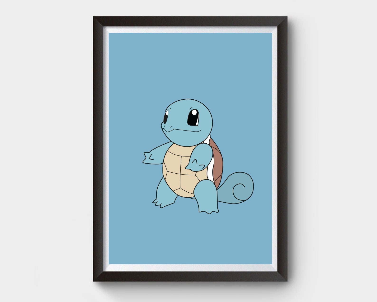 POSTER Pokemon Squirtle Poster, minimalist movie poster, minimal movie ...
