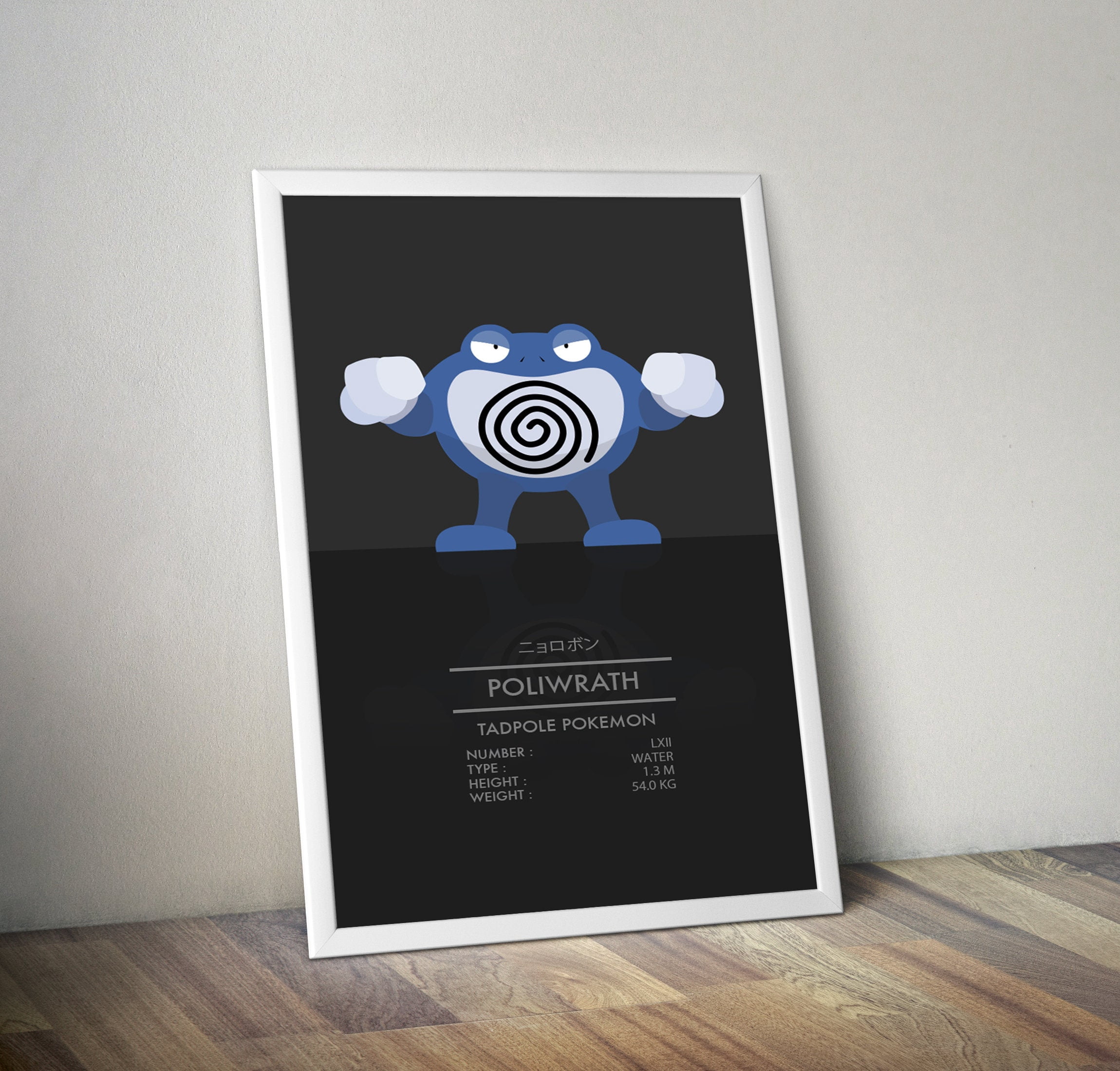 POSTER Poliwrath Pokemon Poster Pokemon Decor Pokemon Wall Art Pokemon ...
