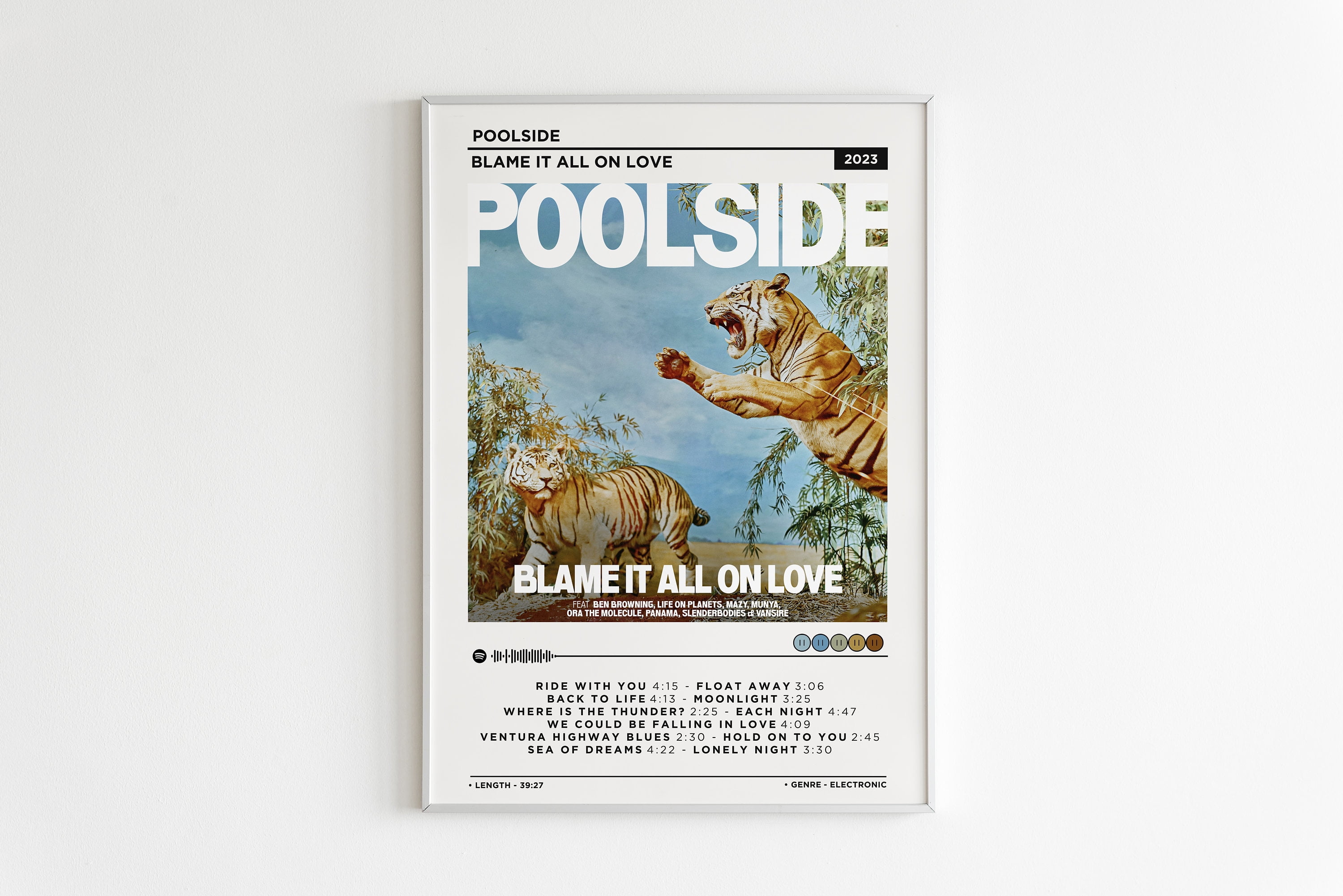 POSTER Poolside - Blame It All On Love Album Poster / Album Cover ...