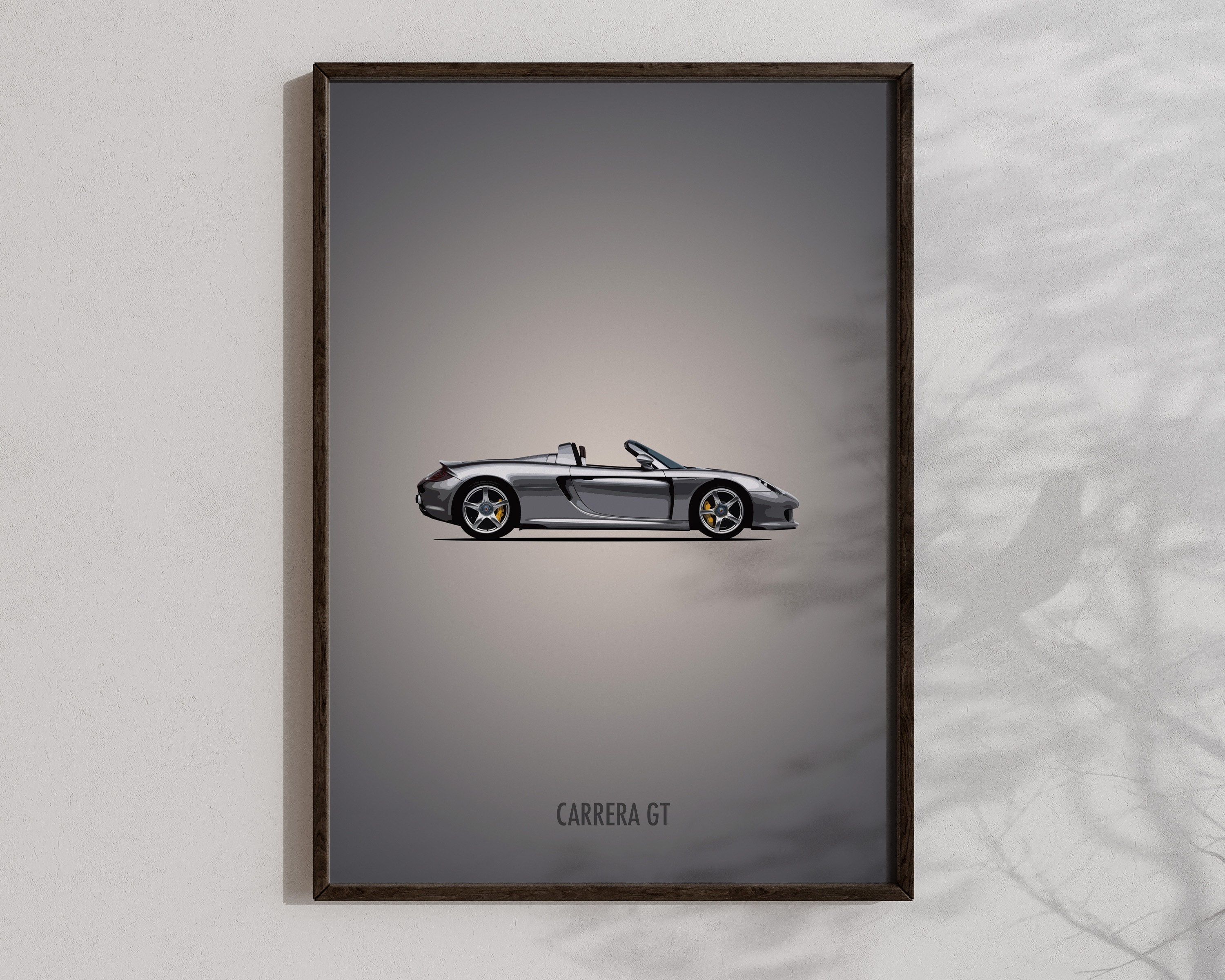 POSTER Porsche Carrera GT Wall Art, Porsche Macan Turbo Poster, Car ...