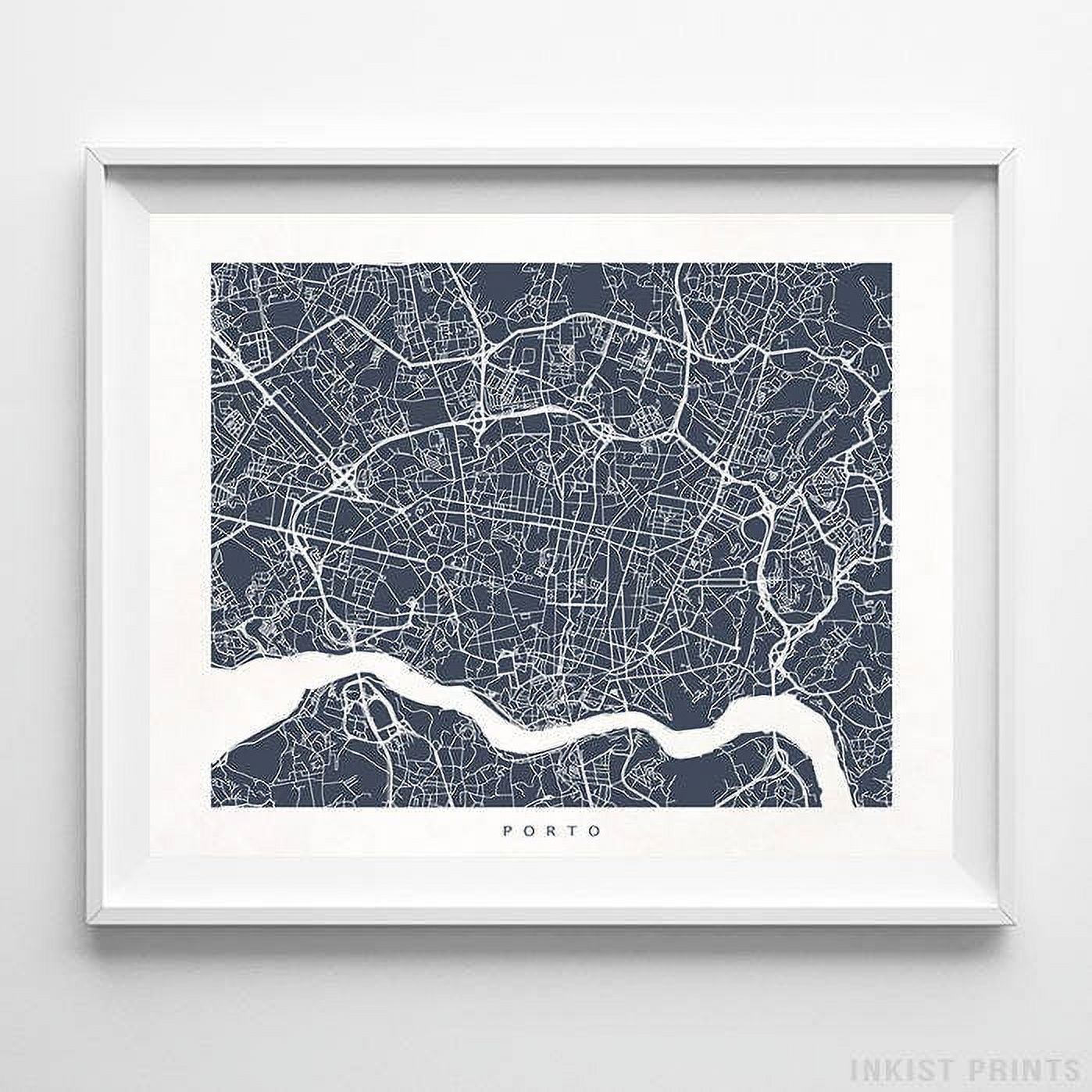 POSTER Porto Map, Portugal Street Map, Portugal Poster, Porto Map Art ...