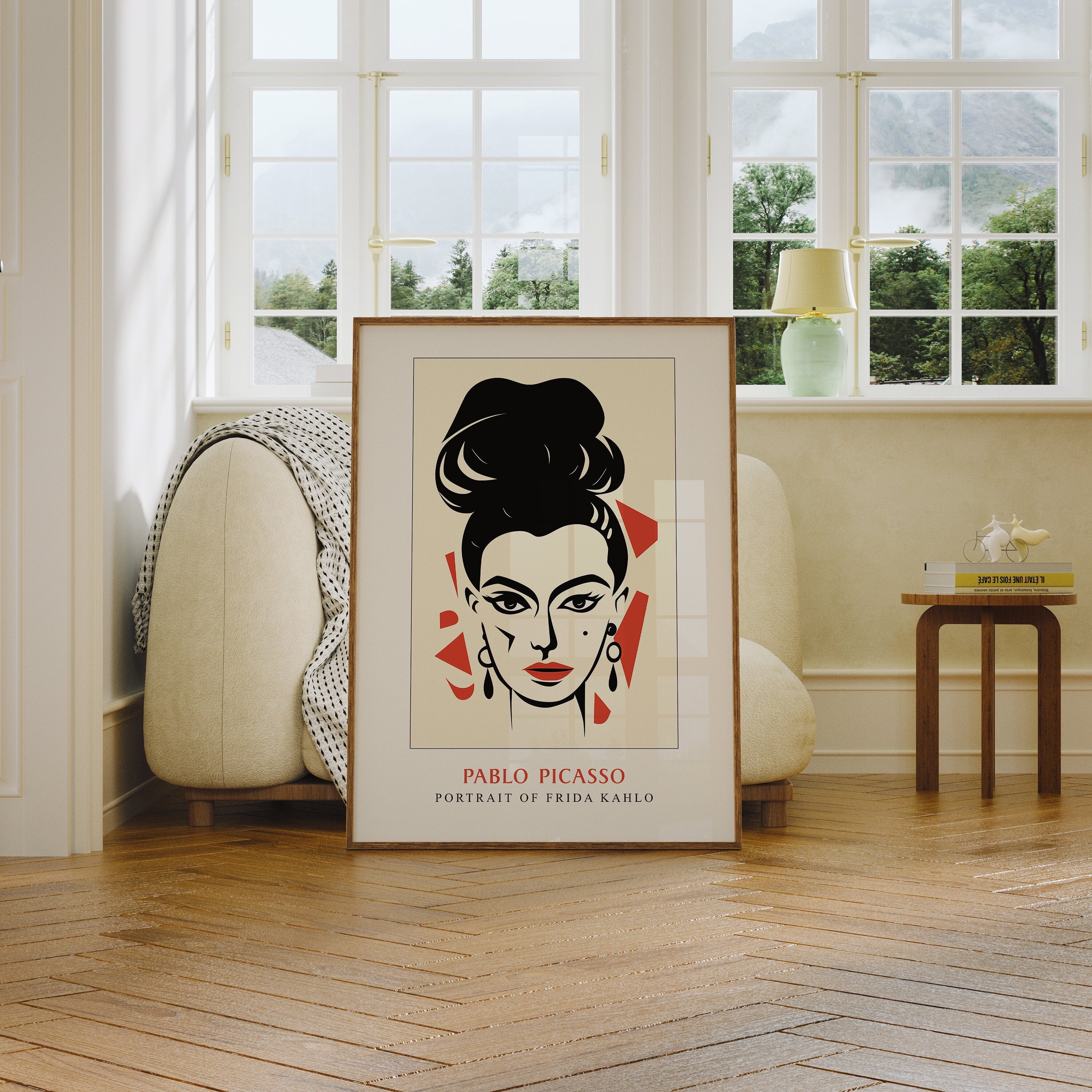 POSTER Portrait of Frida Kahlo by Pablo Picasso, Frida Khalo Print ...