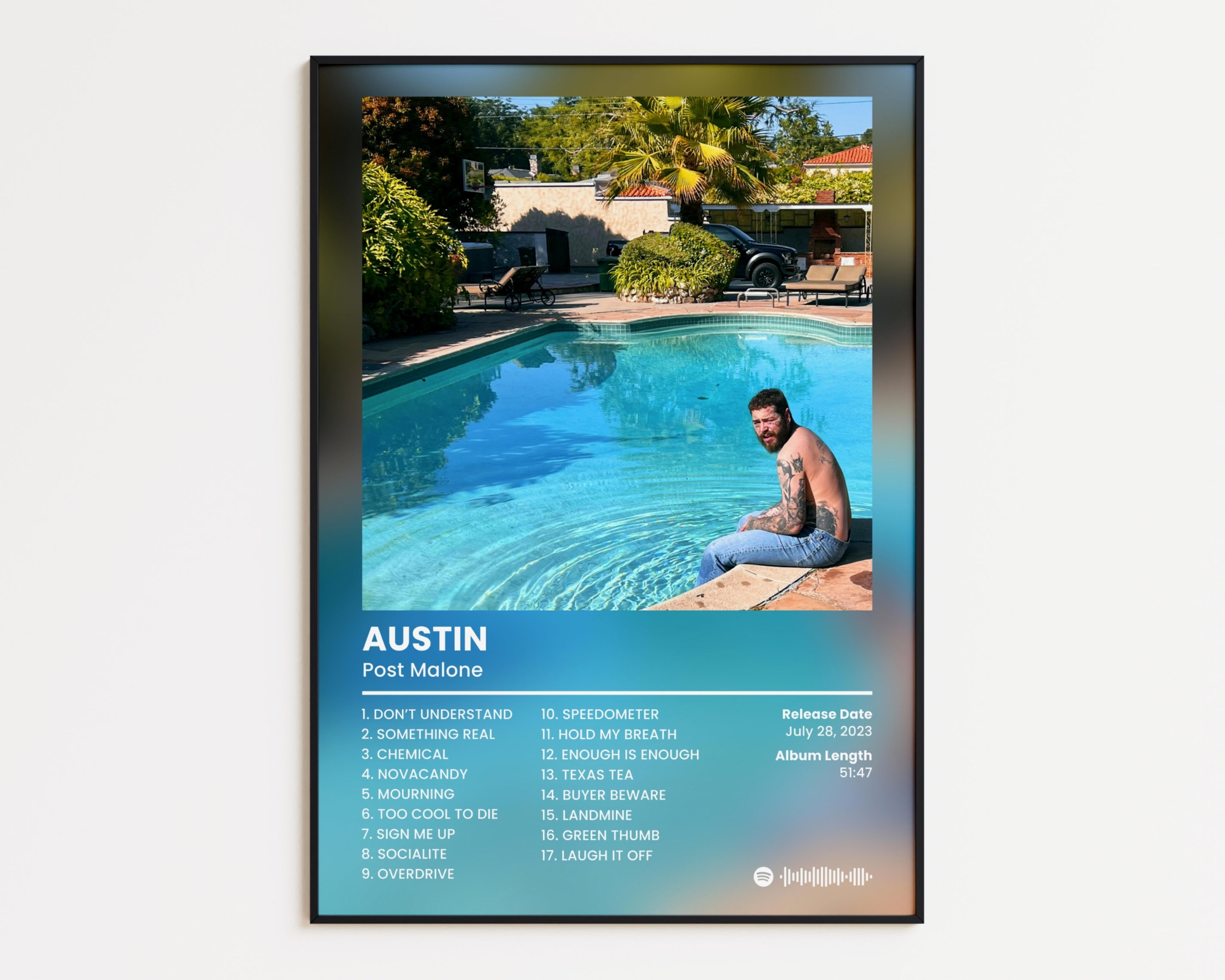 POSTER Post Malone Cover Poster, Austin Print, Classics Rap Poster, Hip ...