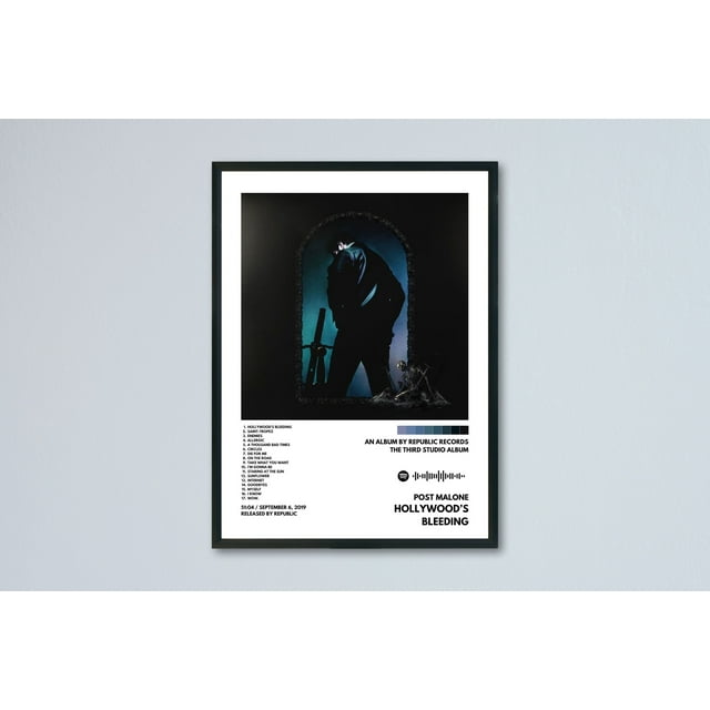 POSTER Post Malone - Hollywood's Bleeding Album Poster / Album Cover ... POSTER Post Malone - Hollywood's Bleeding Album Poster / Album Cover ...