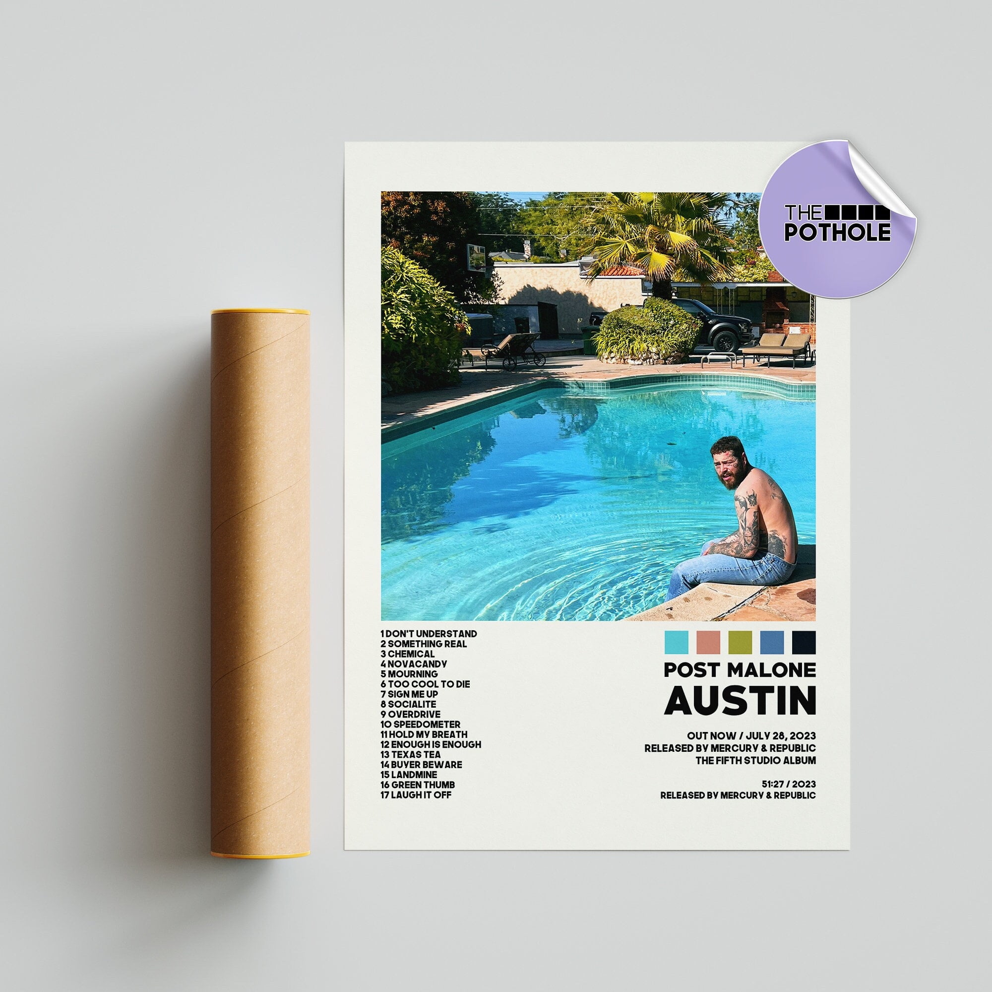 POSTER Post Malone Poster / Austin Poster / Album Cover Poster Poster ...