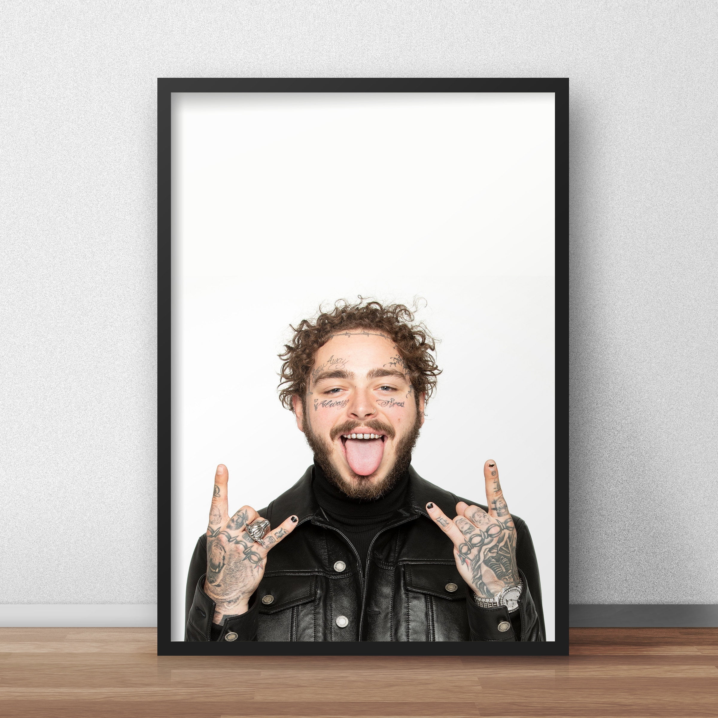 POSTER Post Malone Print Poster, American Rapper, Post Malone Rock Star ...