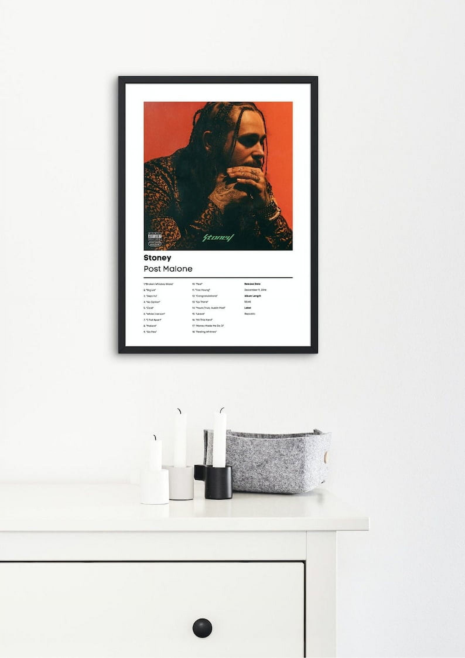 POSTER Post Malone, Stoney | Post Malone Music Gift | Birthday Gift ...