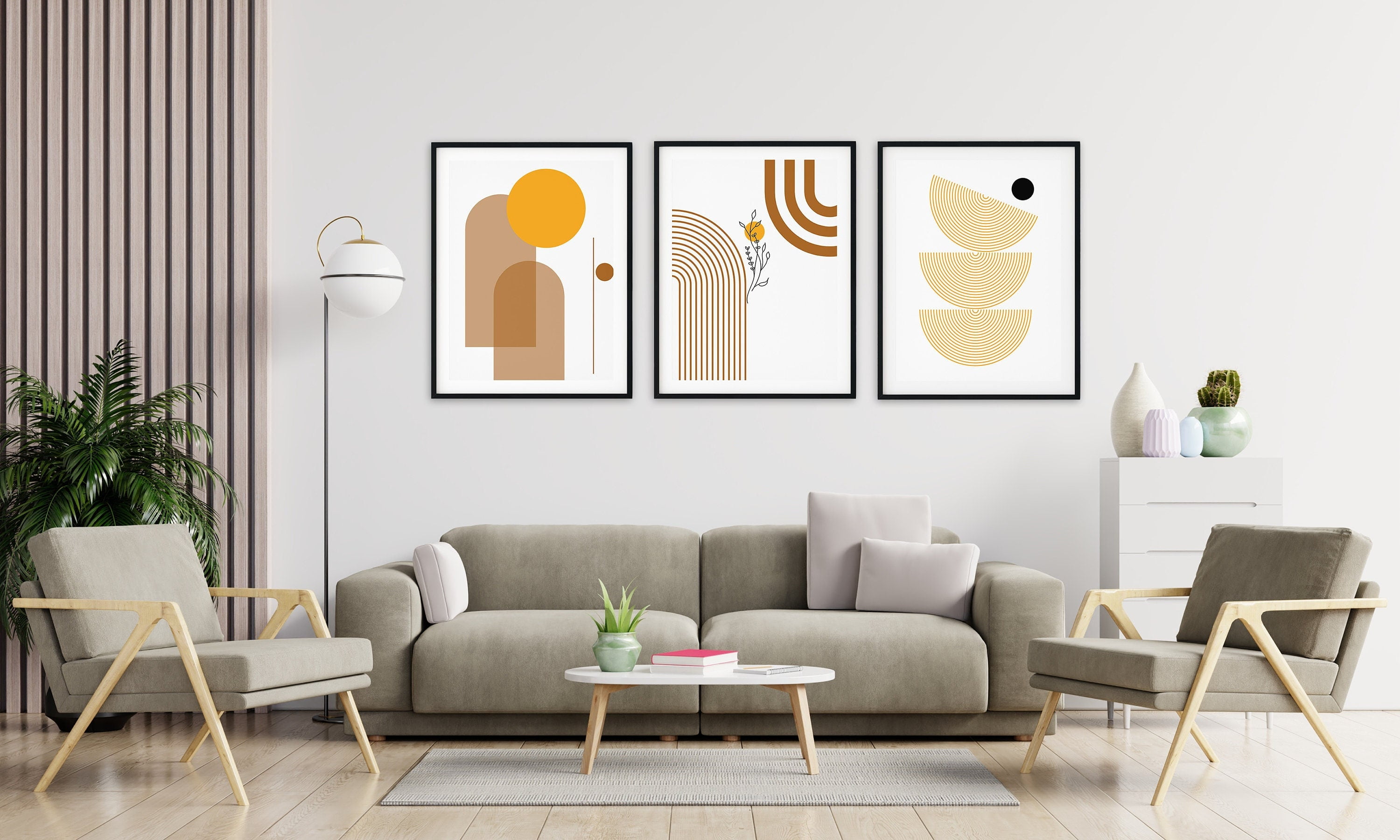 POSTER Poster Abstrakt | Poster Beige | Poster Set | Format wählbar ...