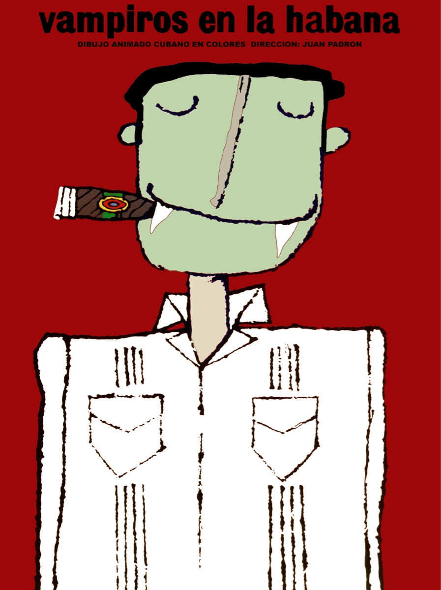 POSTER Poster Decor.Room art print.Vampire smoking Cuban cigar.6009 ...