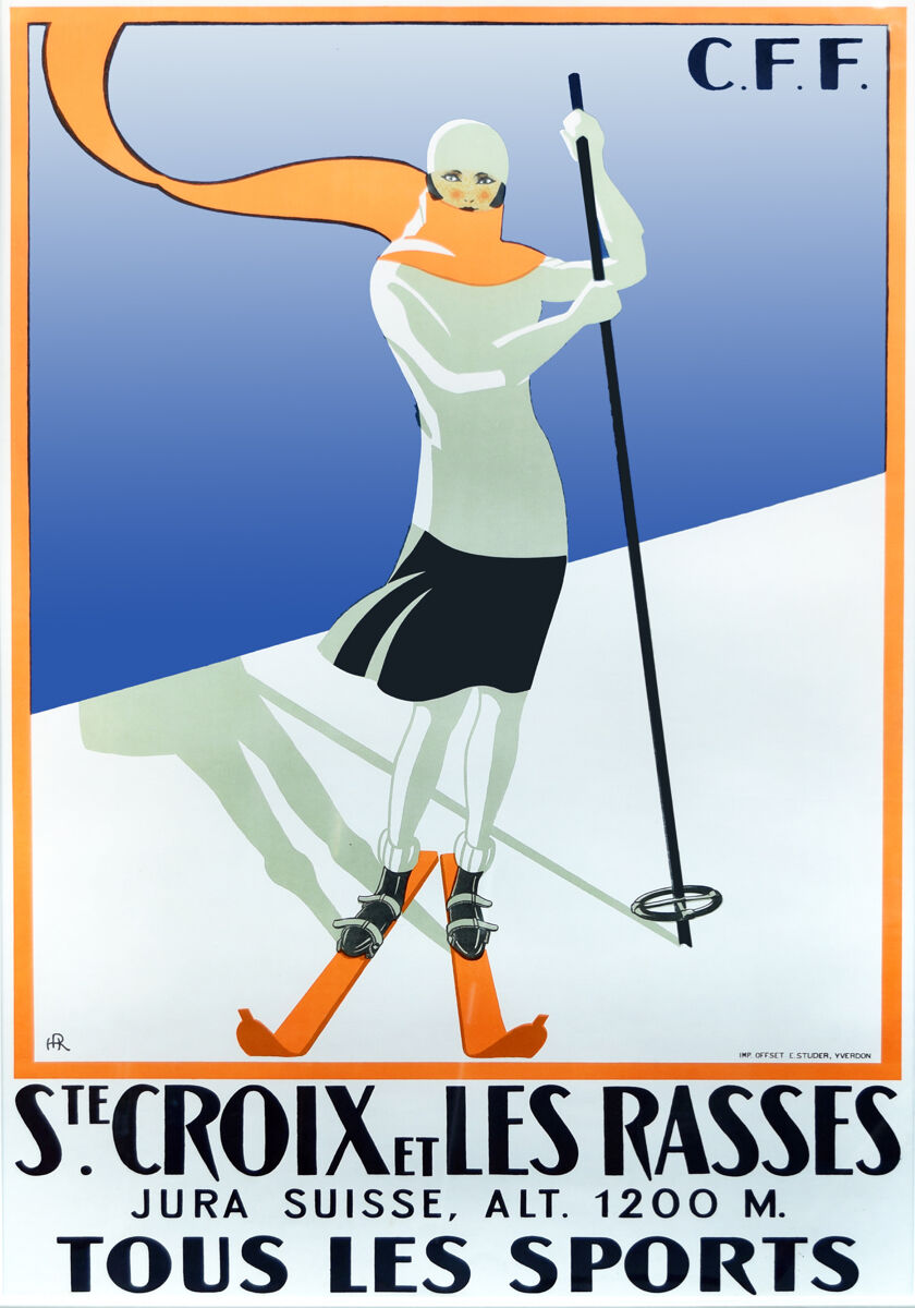 POSTER Poster Decor.Room design art print.St.Croix Ski resort.Skiing ...