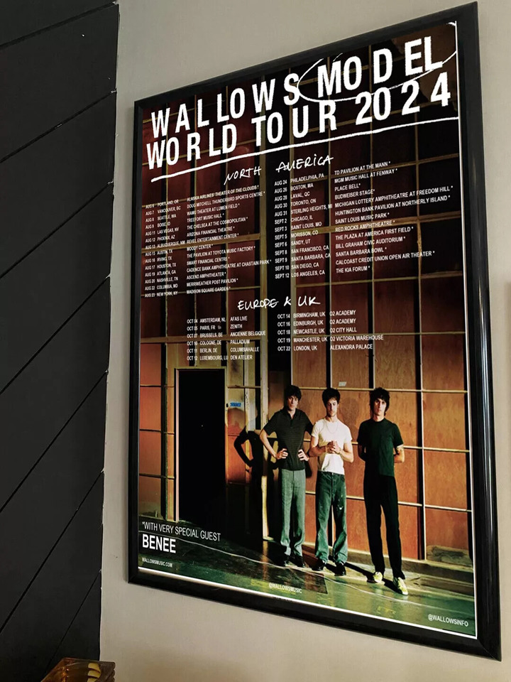 POSTER Poster!! Wallows MODEL World Tour (2024) Poster-16x24-UNFRAMED ...