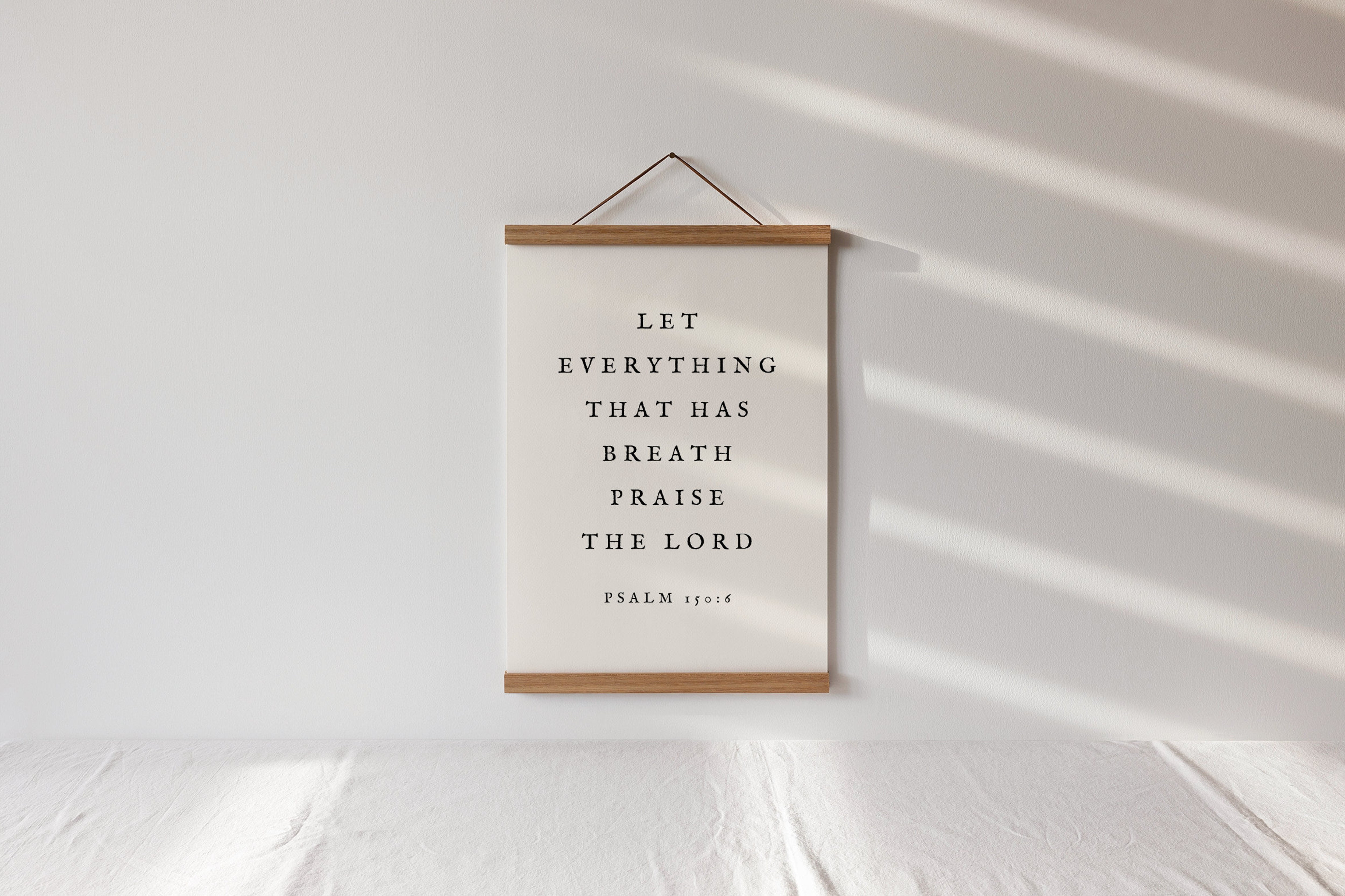 POSTER Praise The Lord, Psalm 150:6 Wooden Hanging Sign, Christian ...