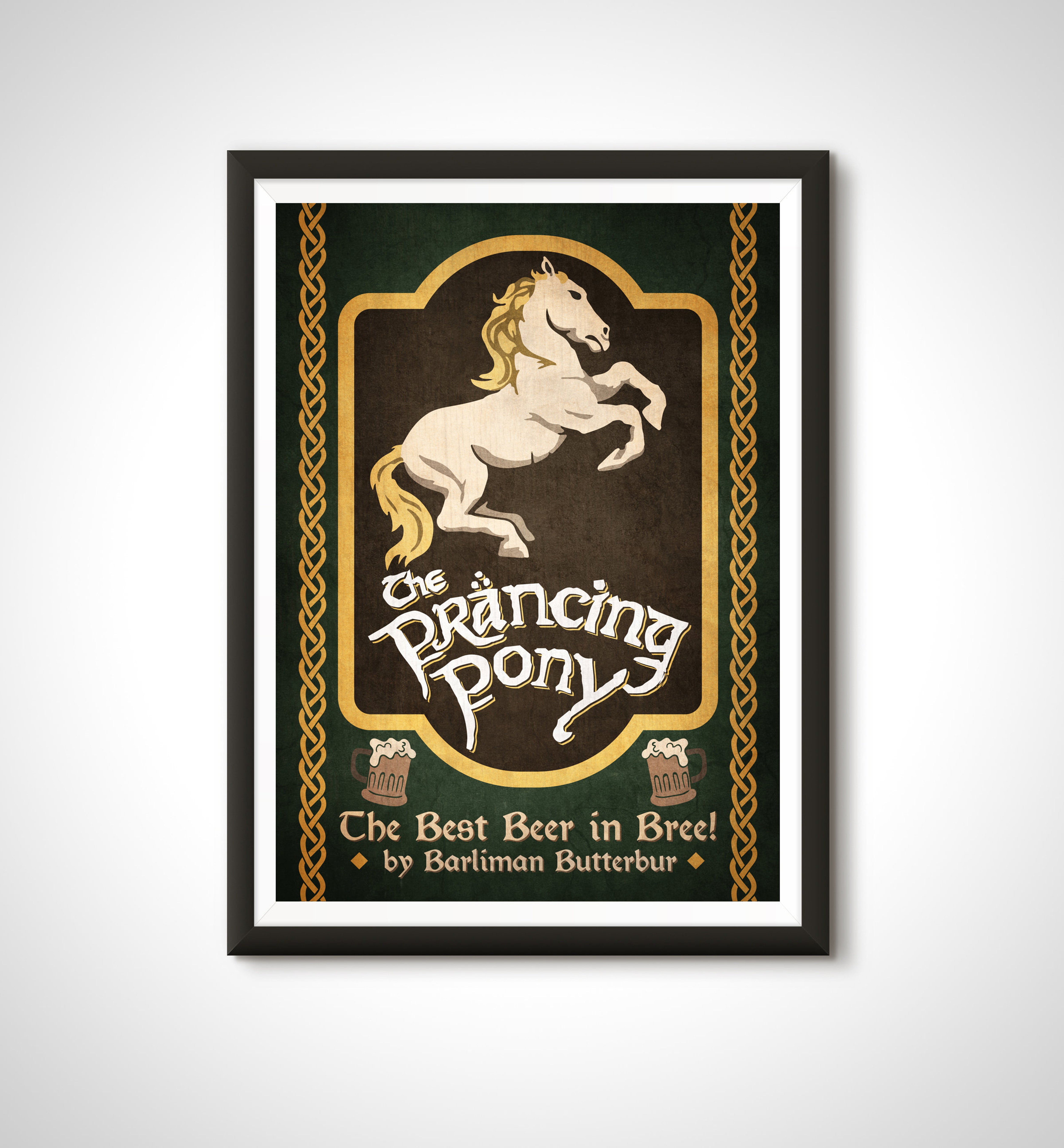 POSTER Prancing Pony Bar Sign Lord of the Rings Movie Poster Print ...