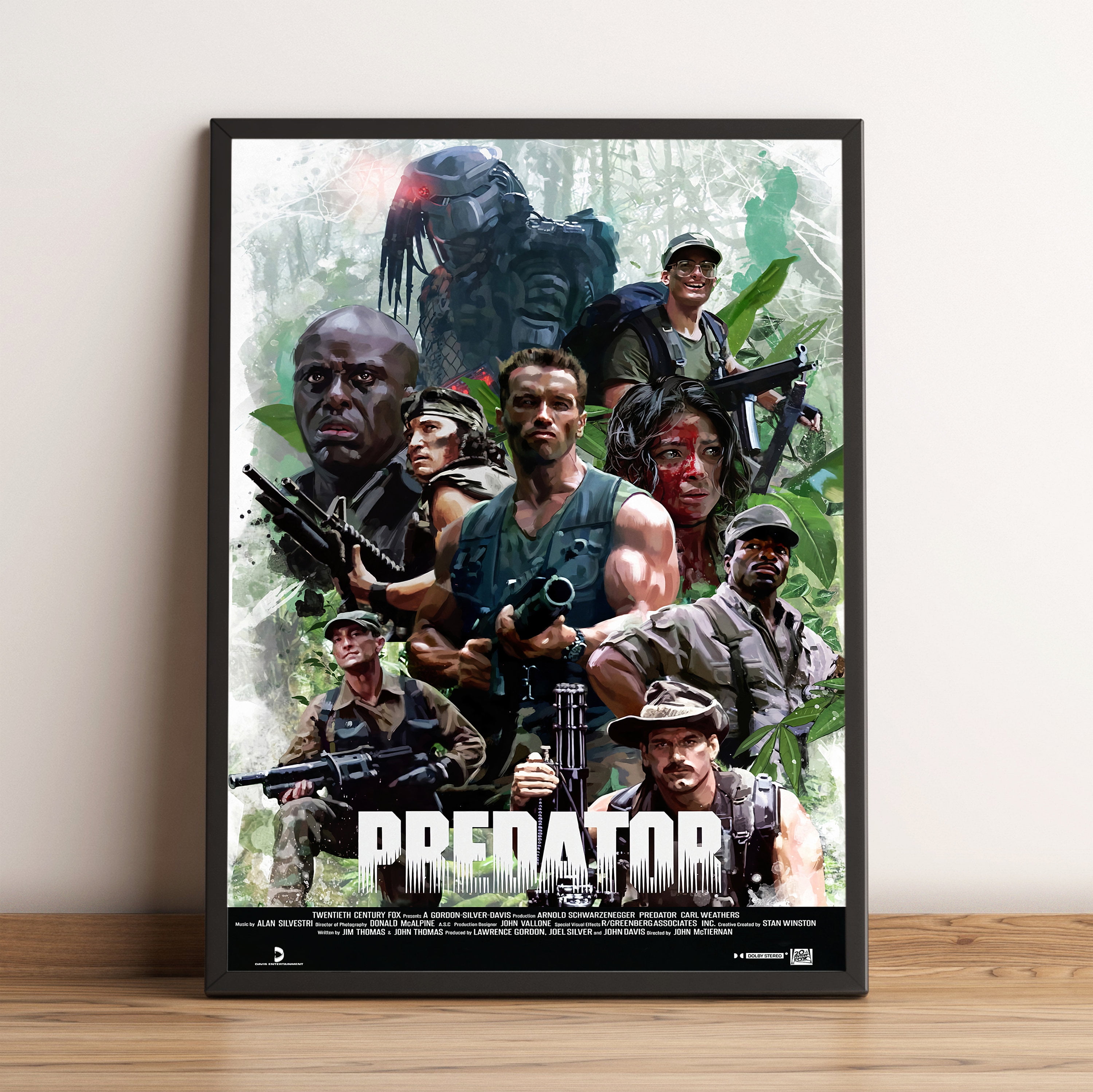 POSTER Predator Poster, Arnold Schwarzenegg Wall Art, Carl Weathers ...