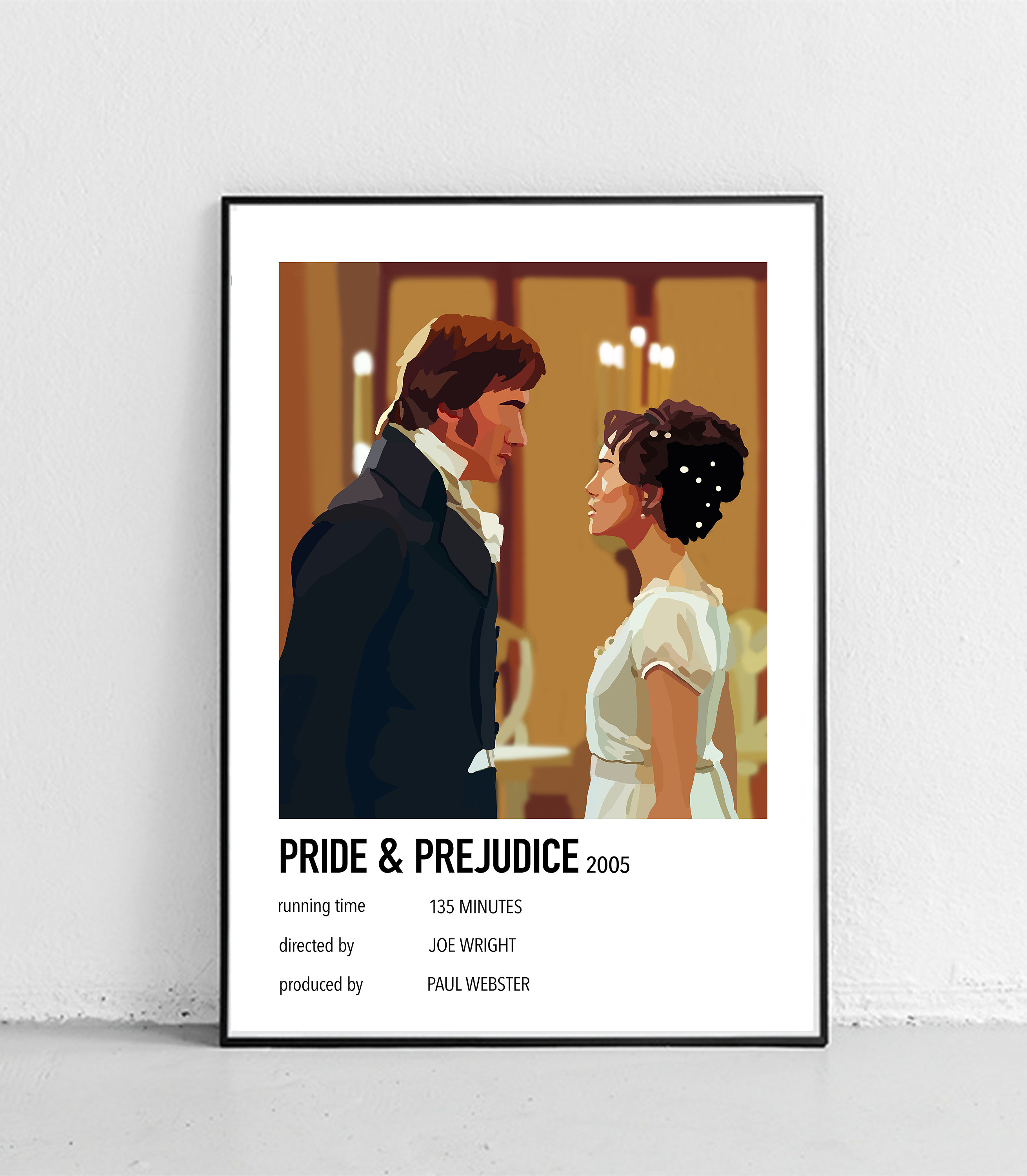 POSTER Pride & Prejudice Illustration Film Poster-UNFRAMED - Walmart.com
