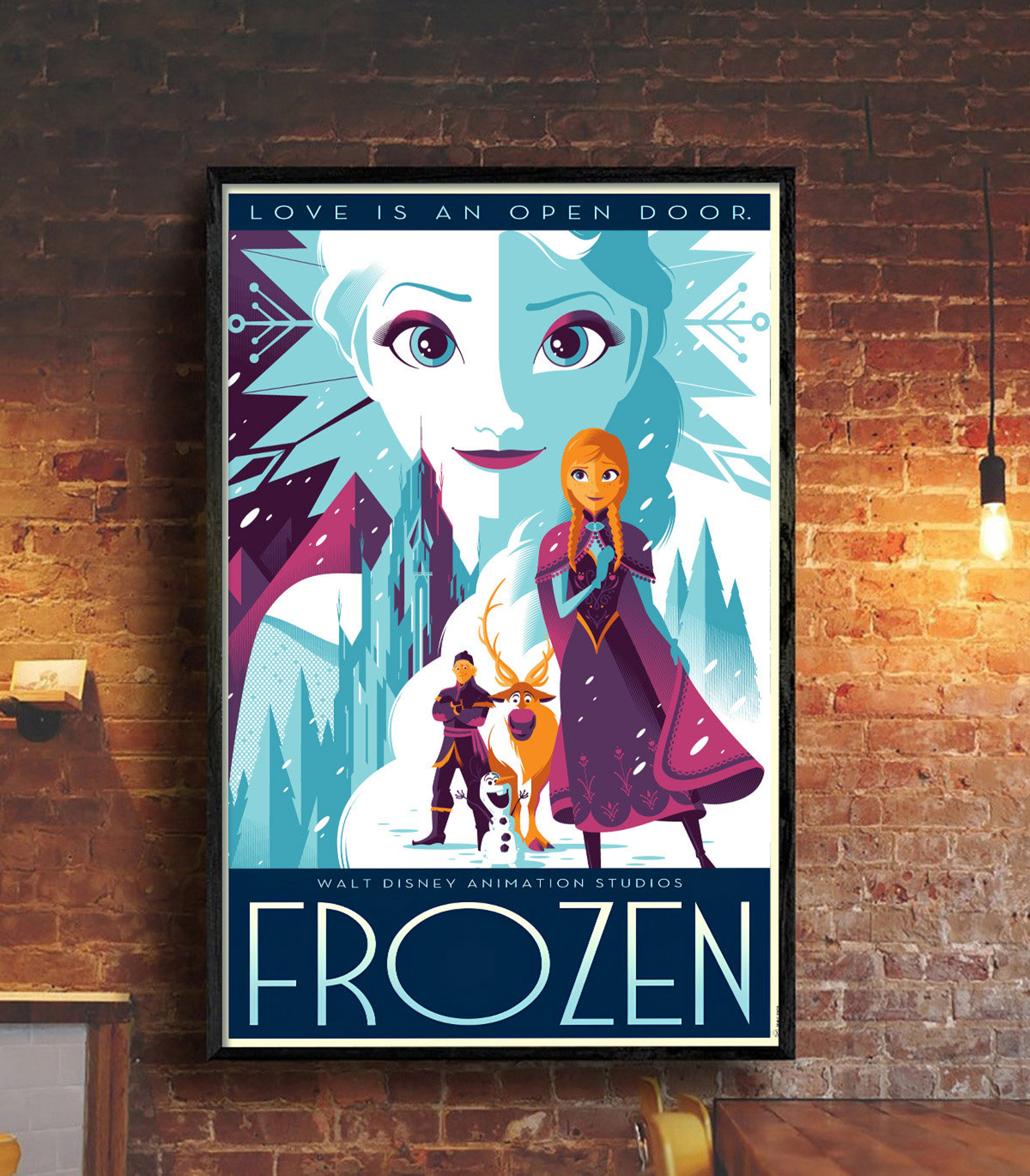 POSTER Princess Anna Poster, Frozen Movie Poster, Love Is An Open Door ...