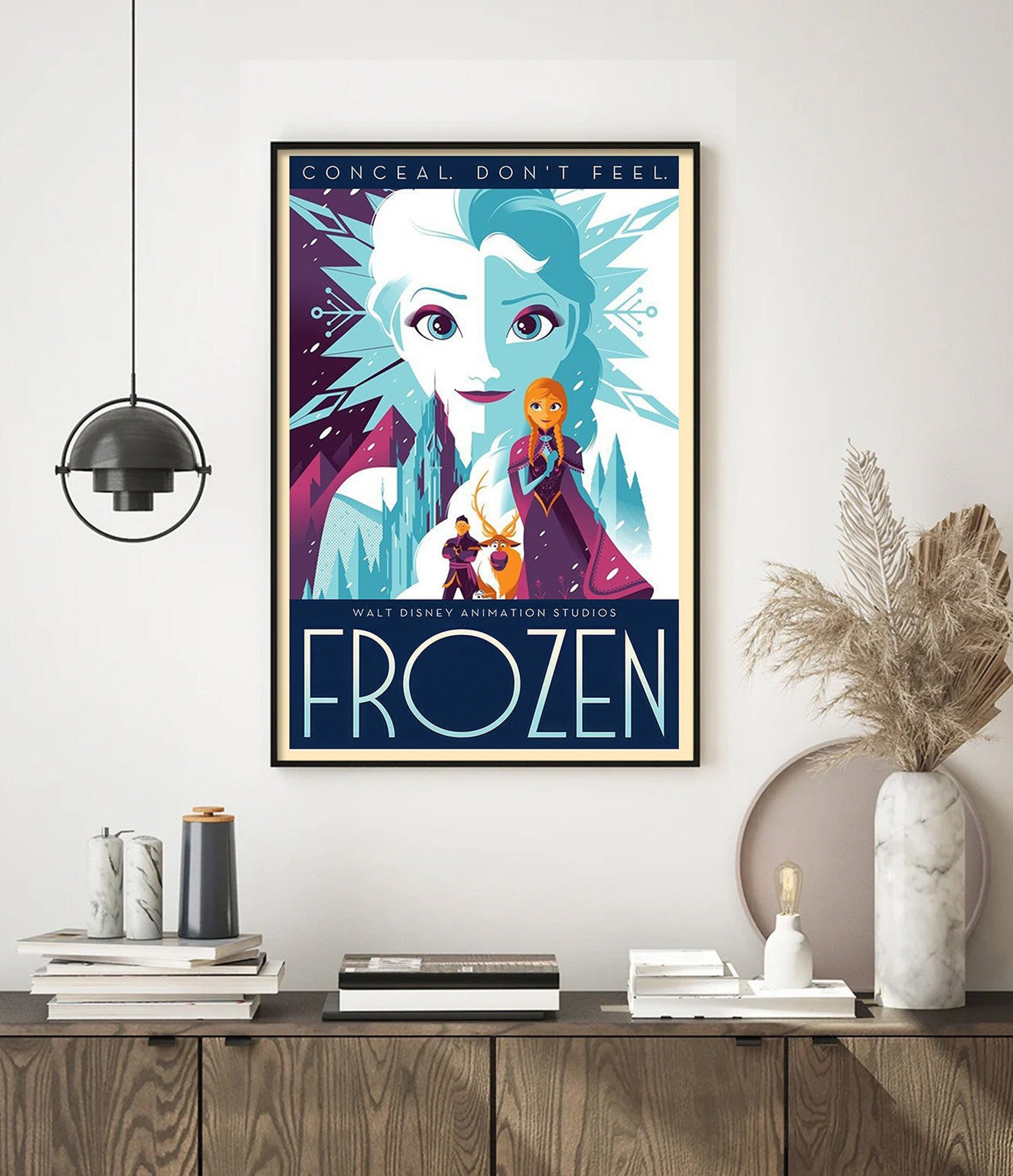 POSTER Princess Elsa Poster, Frozen Movie Poster, Conceal Don't Feel ...